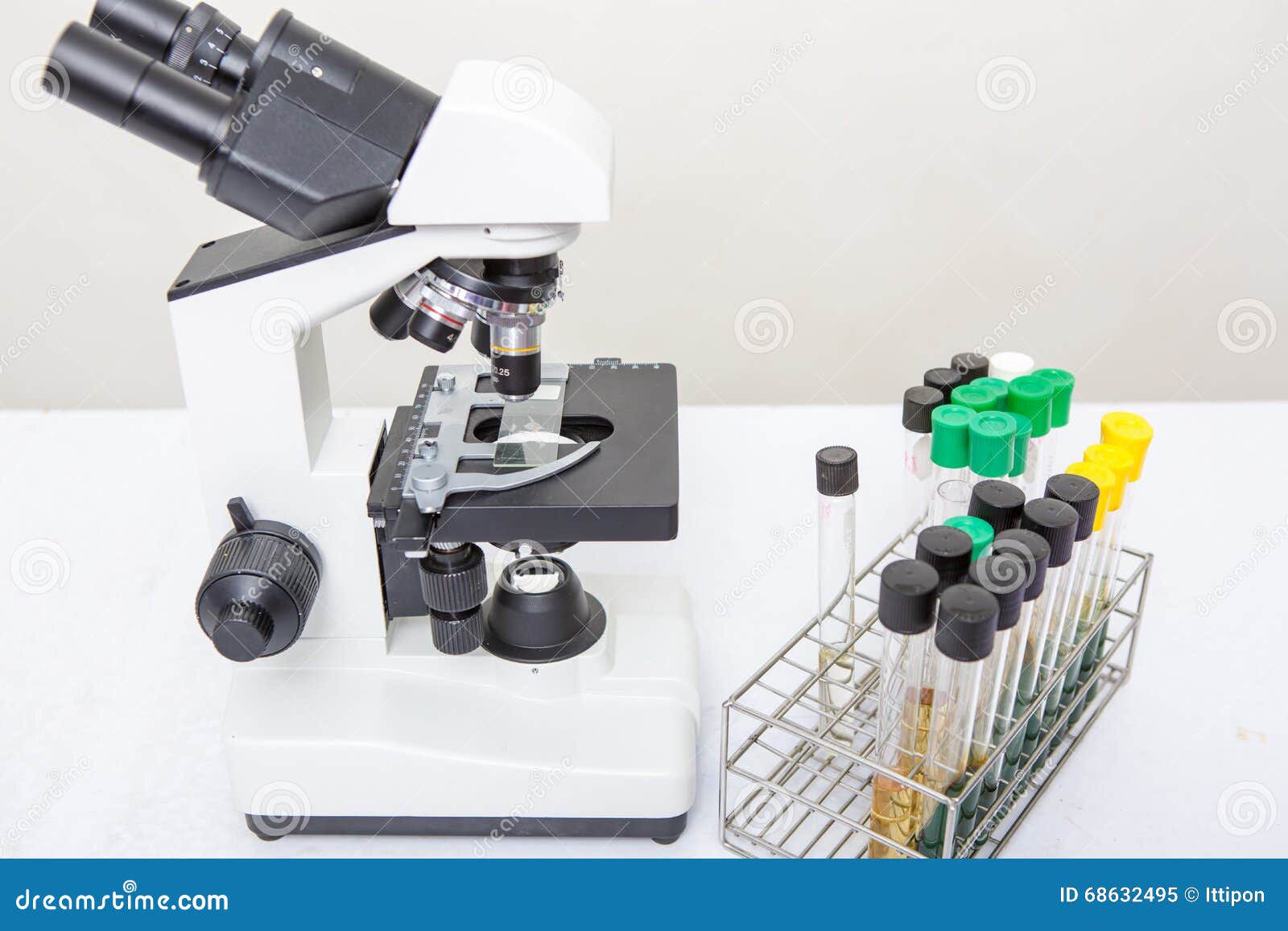 Microscopes in a lab stock image. Image of invention - 68632495