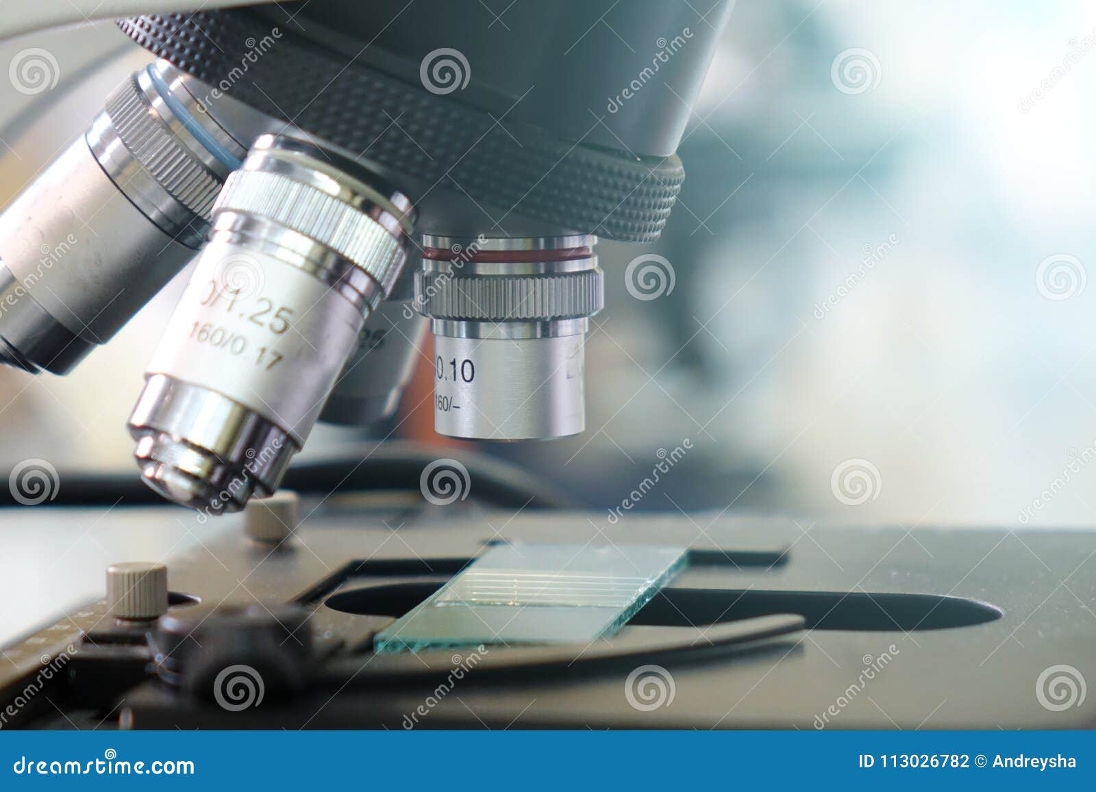 Microscopes in the Lab. Scientific Research Stock Photo - Image of ...