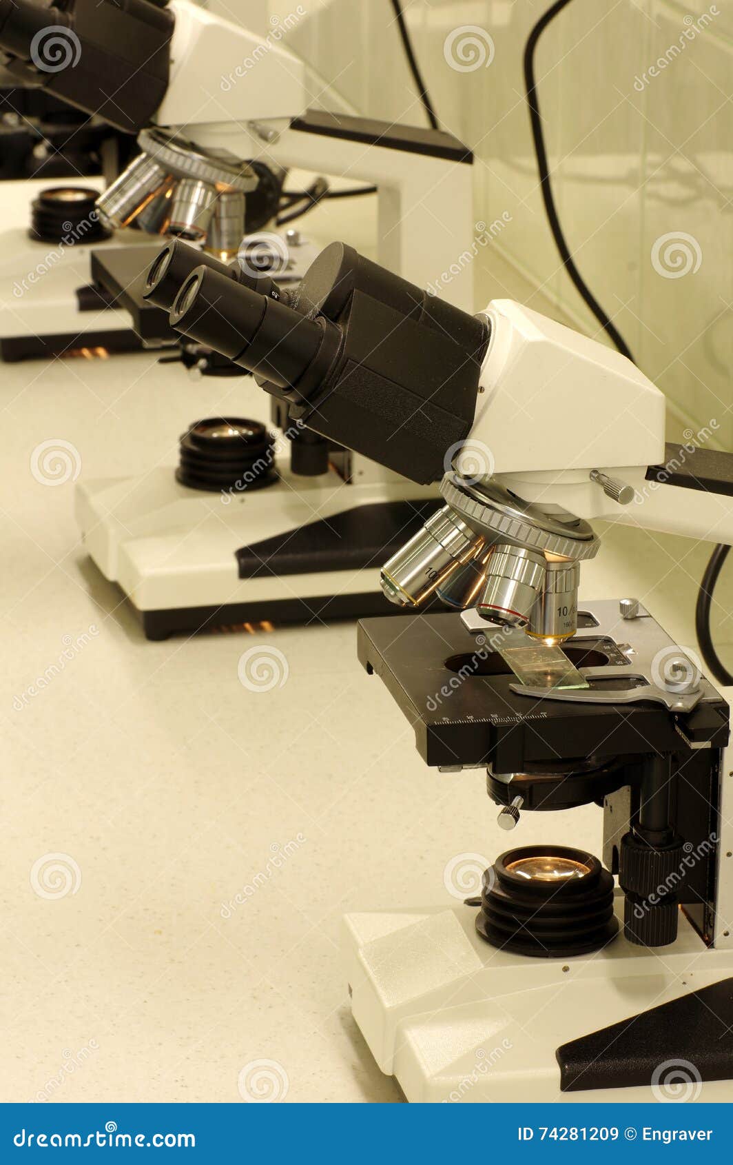 Microscopes laboratory stock image. Image of light, analysis - 74281209