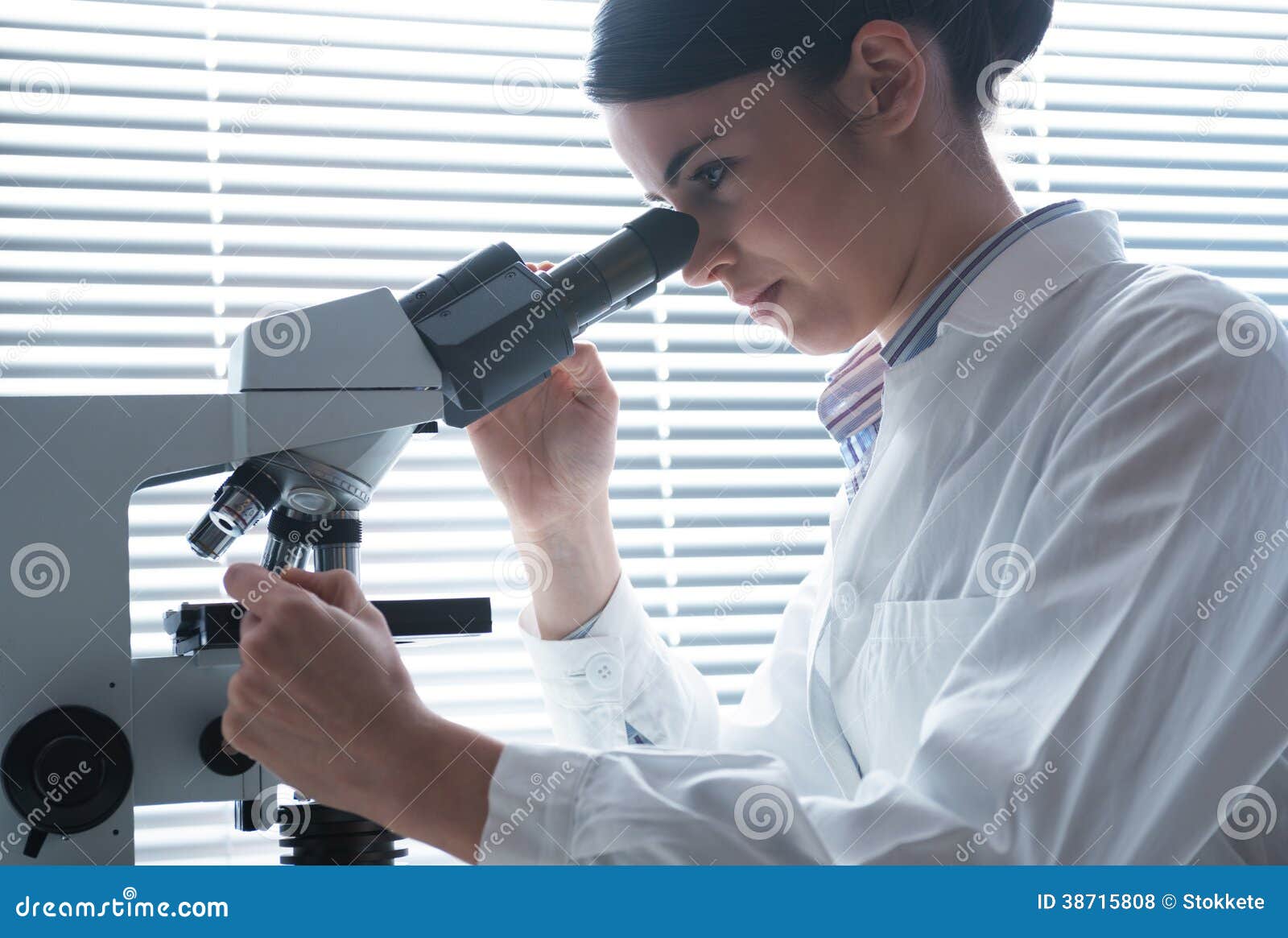 Microscopic Analysis of Samples Stock Photo - Image of microscope ...