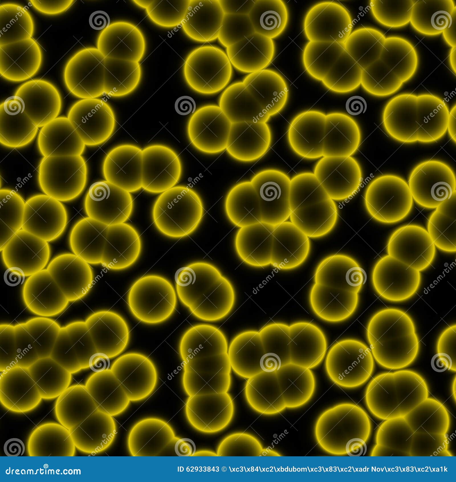 Microscopic Bacteria Cells Texture Stock Illustration - Illustration of ...