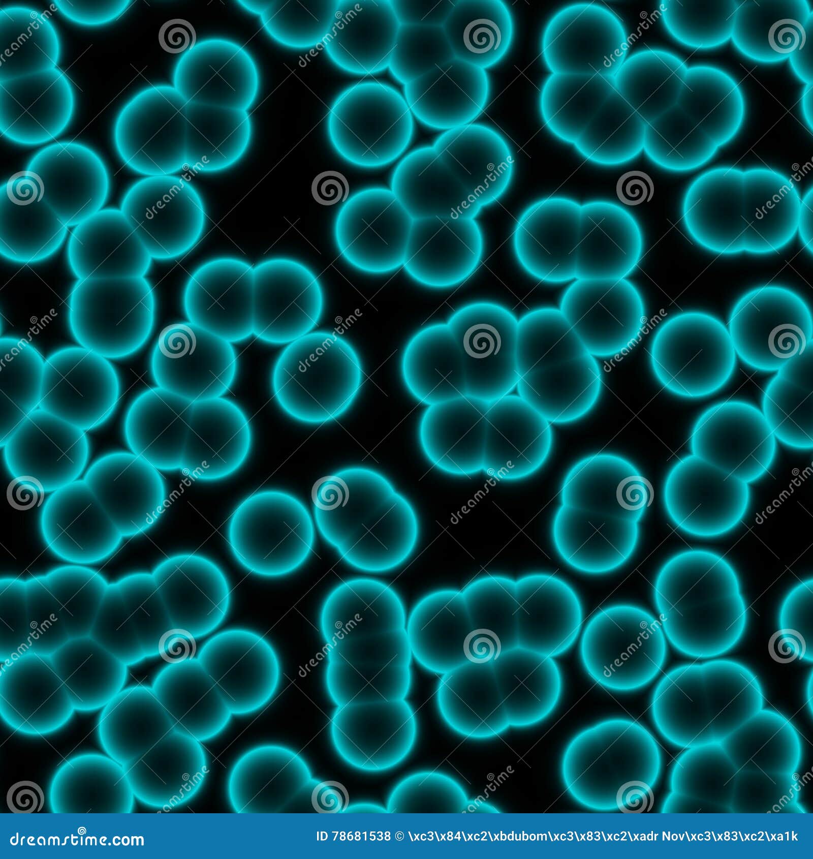Microscopic Bacteria Cells Texture Stock Illustration - Illustration of ...