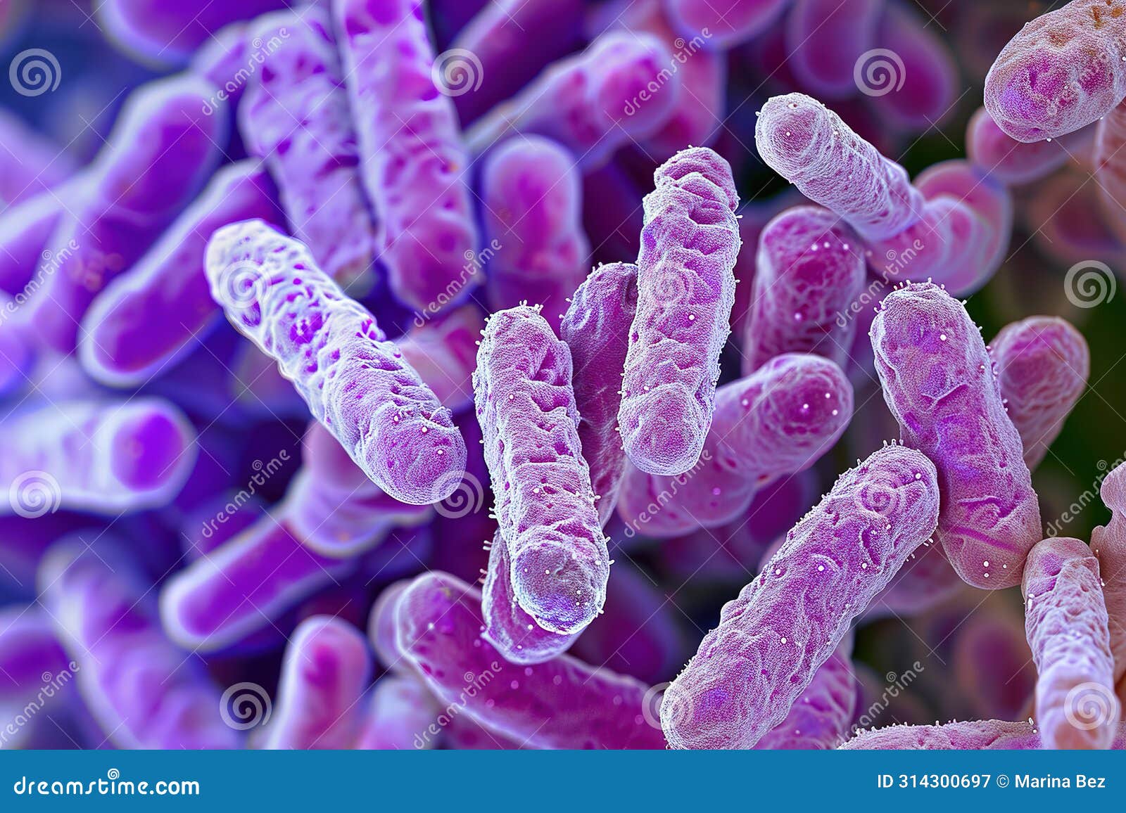 Microscopic Bacteria with a Detailed Structure Stock Image - Image of ...