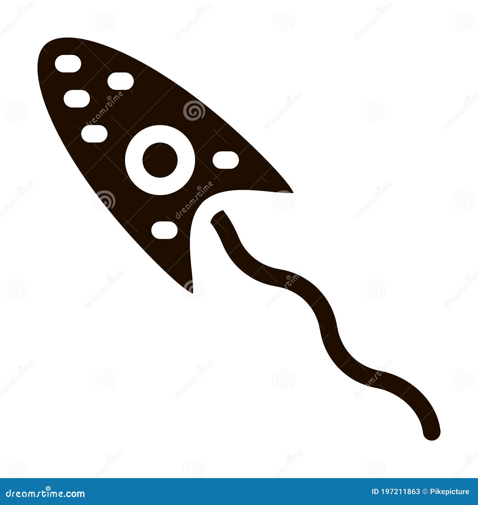 Microscopic Bacteria Germ Vector Icon Stock Vector - Illustration of ...