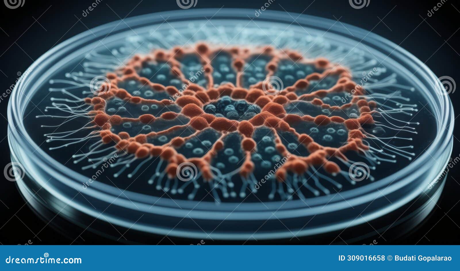 Microscopic Beauty - a Close-up View of a Cell Under a Microscope Stock ...