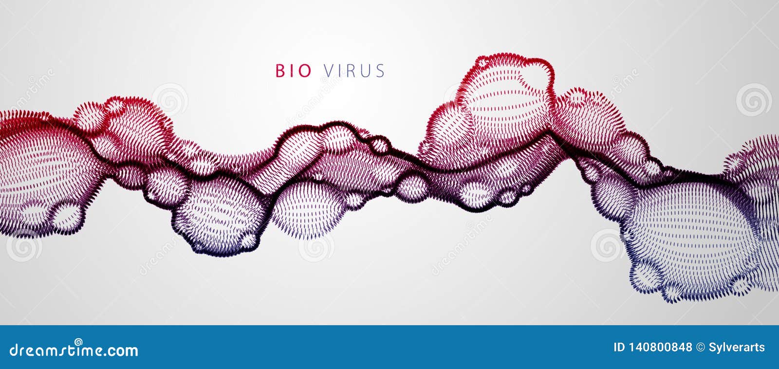 Microscopic Biological Mutation Virus, Abstract Vector Particles Shape ...