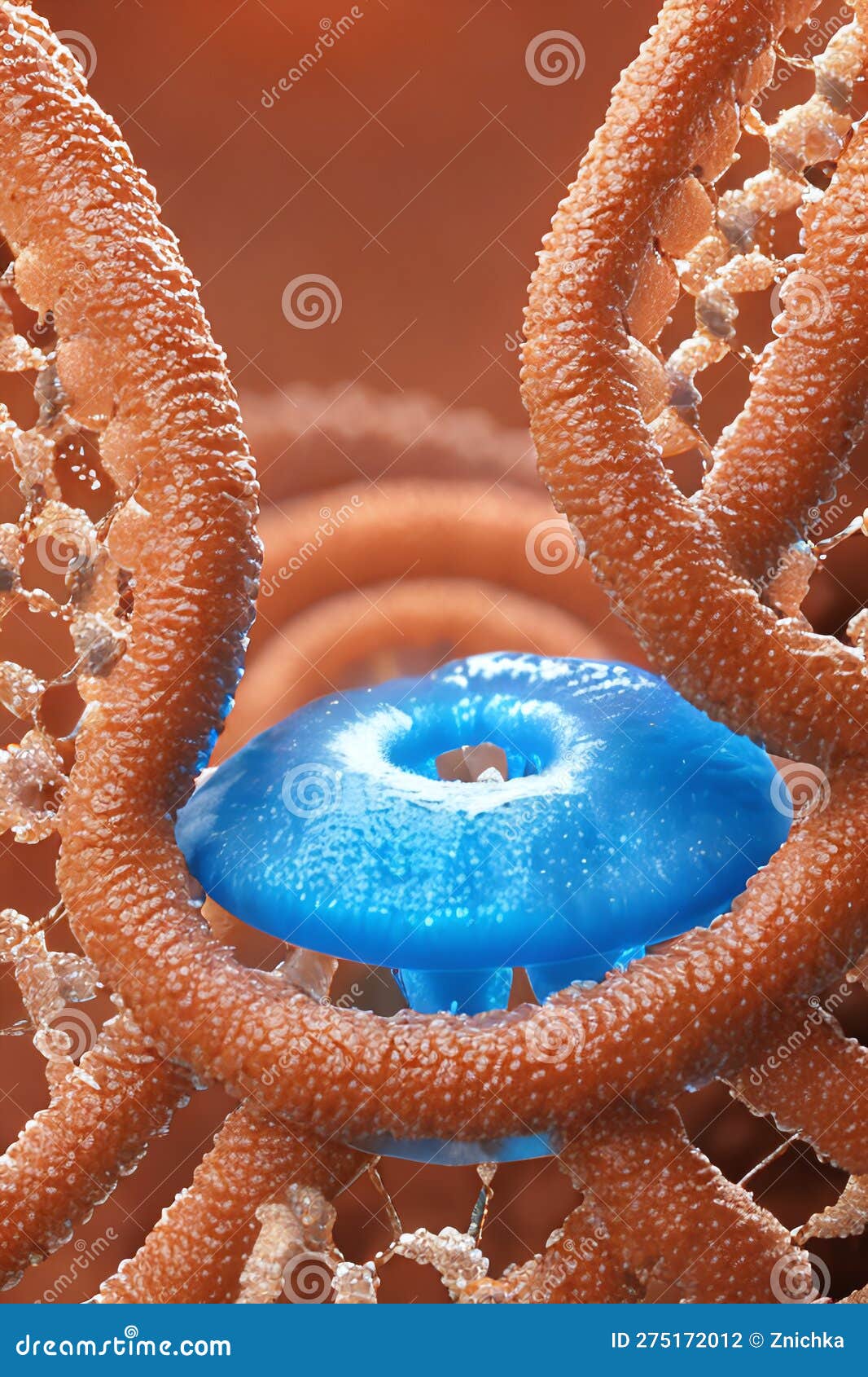 Microscopic Biology-themed Strands, Resembling Cell Chains, DNA or ...