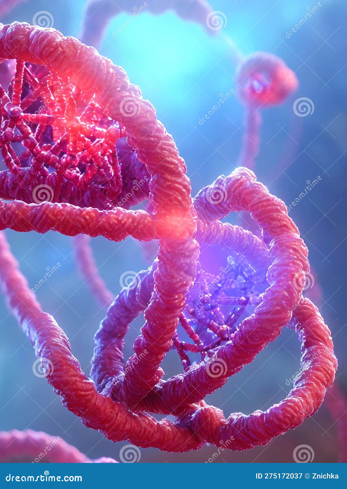 Microscopic Biology-themed Strands, Resembling Cell Chains, DNA or ...