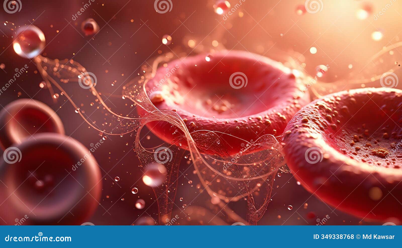 Microscopic Blood Cell, Intricate Structure & High Quality Image Stock ...