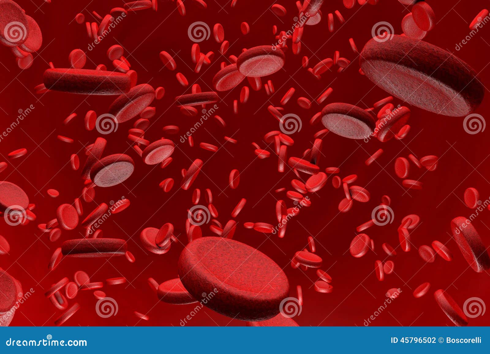 Microscopic Blood Cells stock illustration. Illustration of body - 45796502
