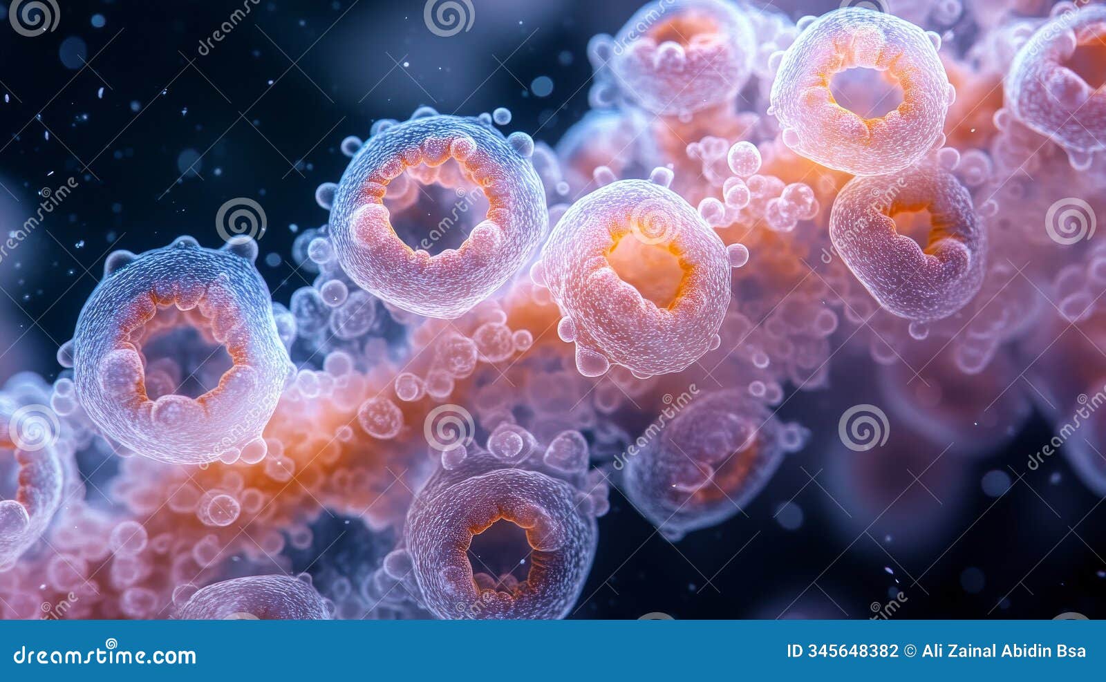 A Microscopic View of Cellular Structures and Functions Stock ...