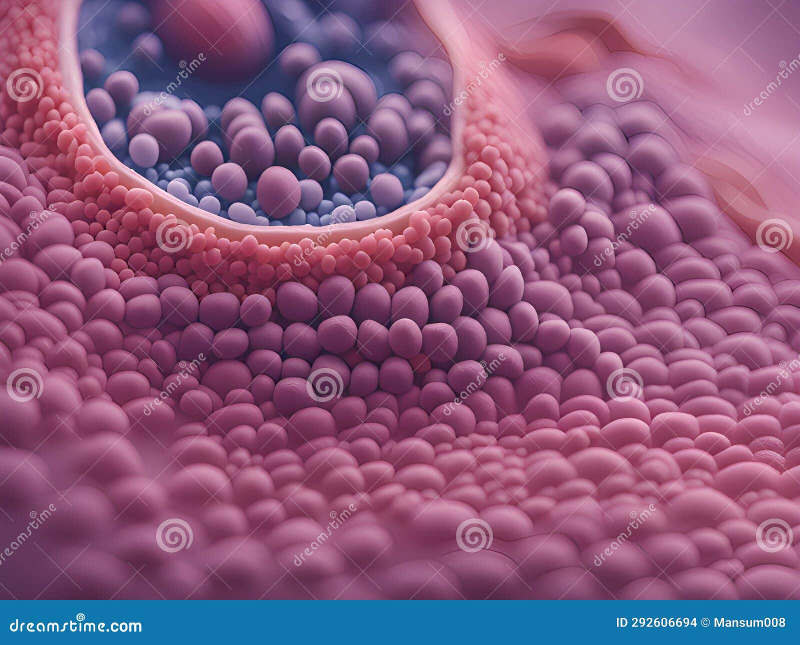 Microscopic Cells Texture , 3d Illustration Stock Illustration ...