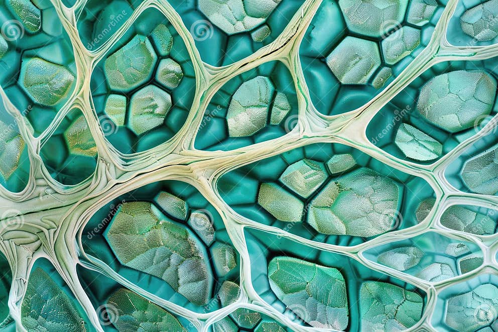 Microscopic Cellular Structure Stock Illustration - Illustration of ...