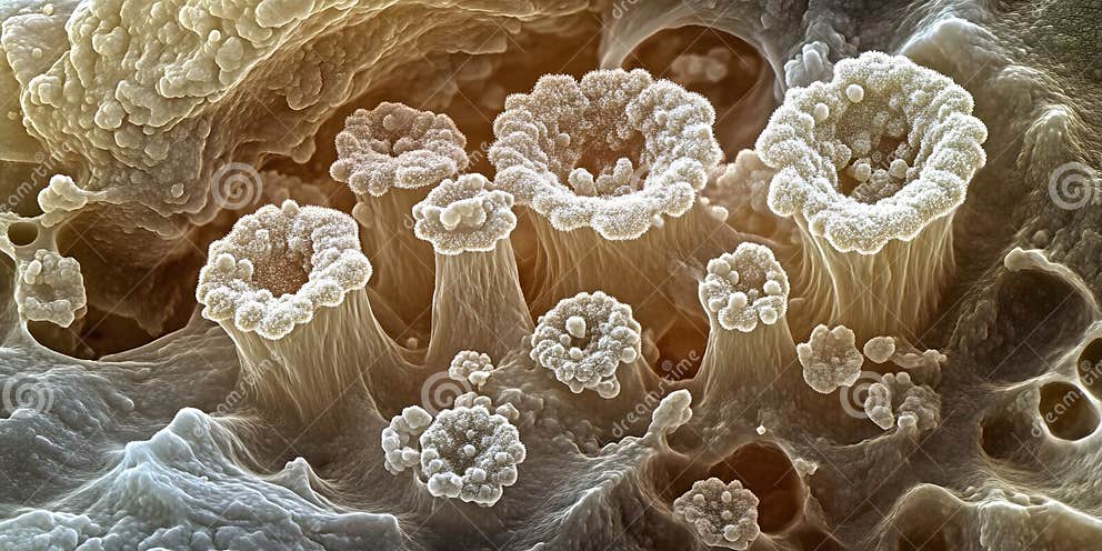 Microscopic Cellular Structures: a Detailed 3D Render Stock ...