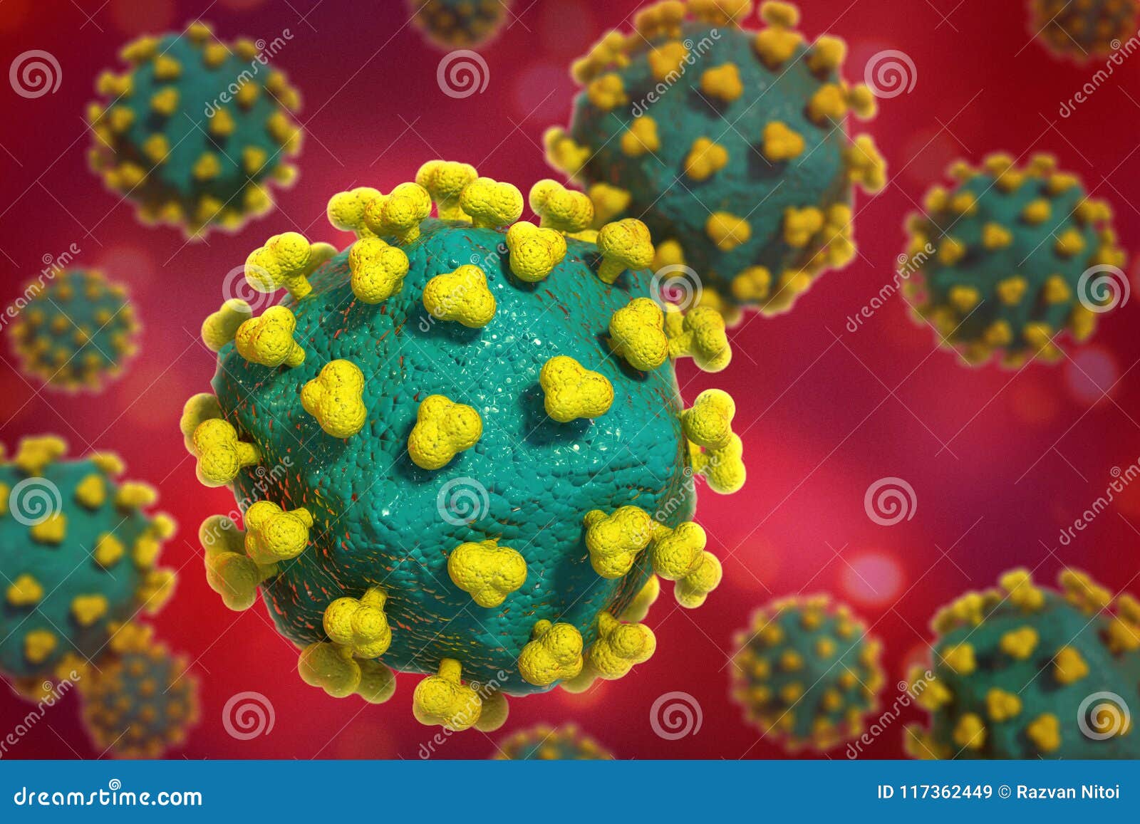 CoronaVirus Cells Invading Host Organism Causing Disease, COVID 19 ...