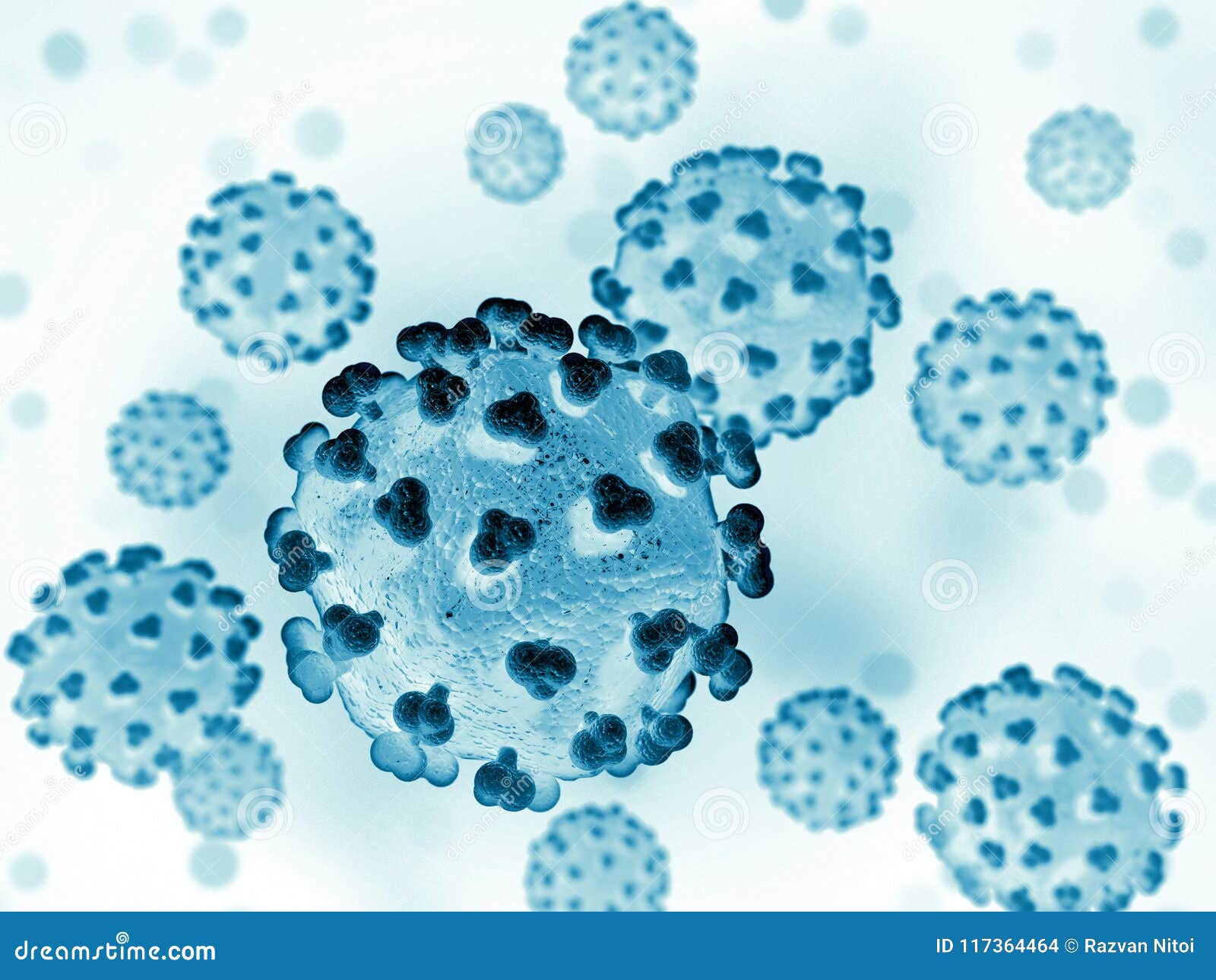 Virus Cells Breakout Negative Microscopic Image Stock Illustration ...