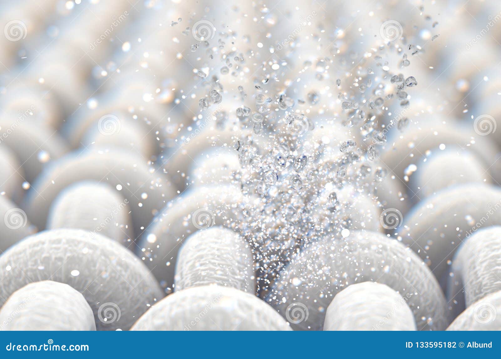 Micro Fabric Weave and Water Bubbles Stock Photo - Image of microscopic ...