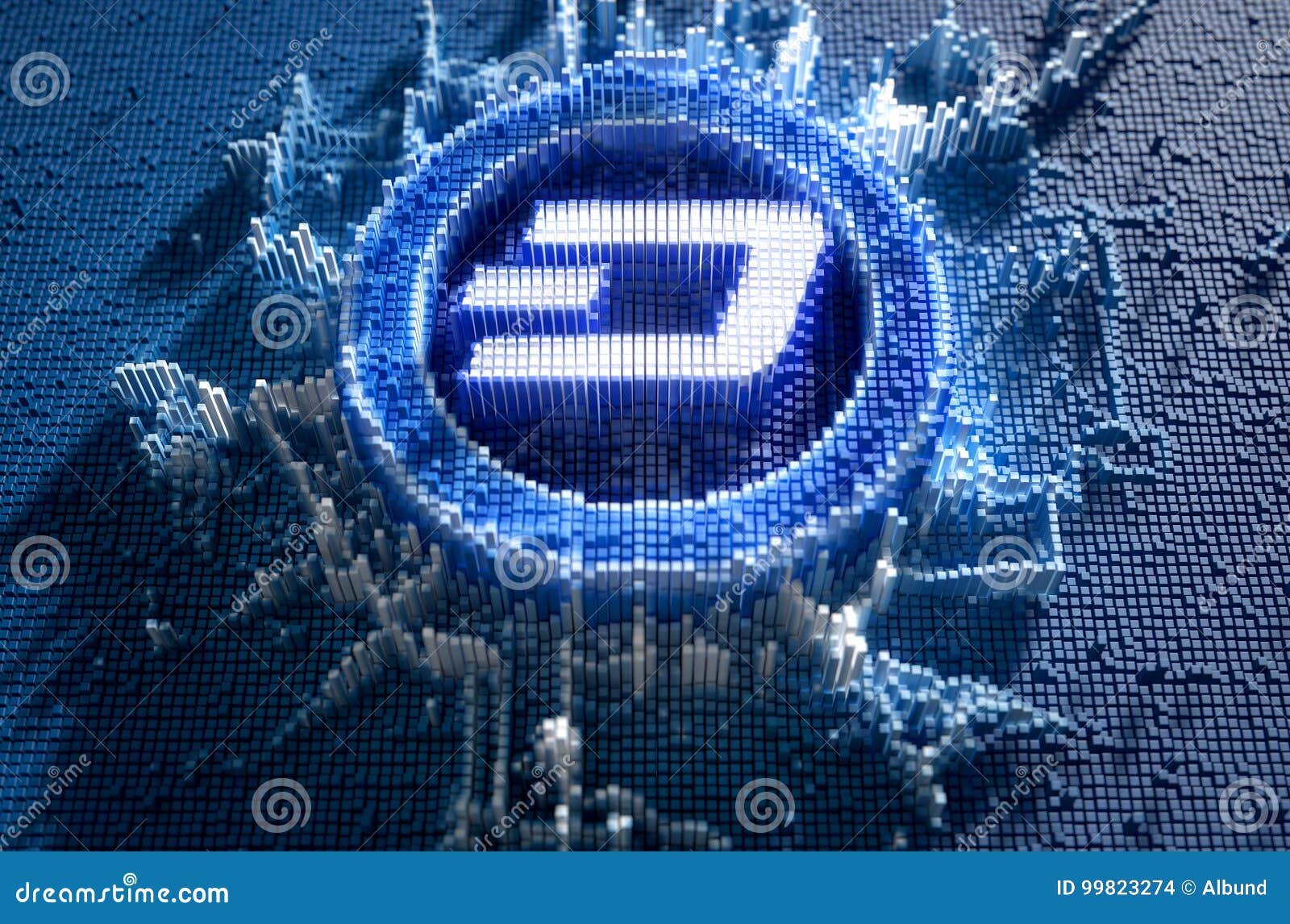 Pixel Dash Concept stock illustration. Illustration of microscopic ...