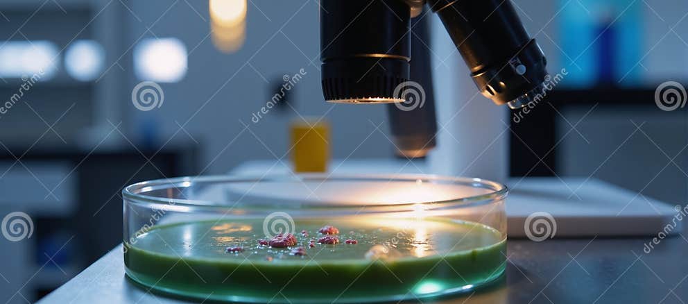 Microscopic Closeup of Viruses Intricate Danger in Lab Setting Stock ...