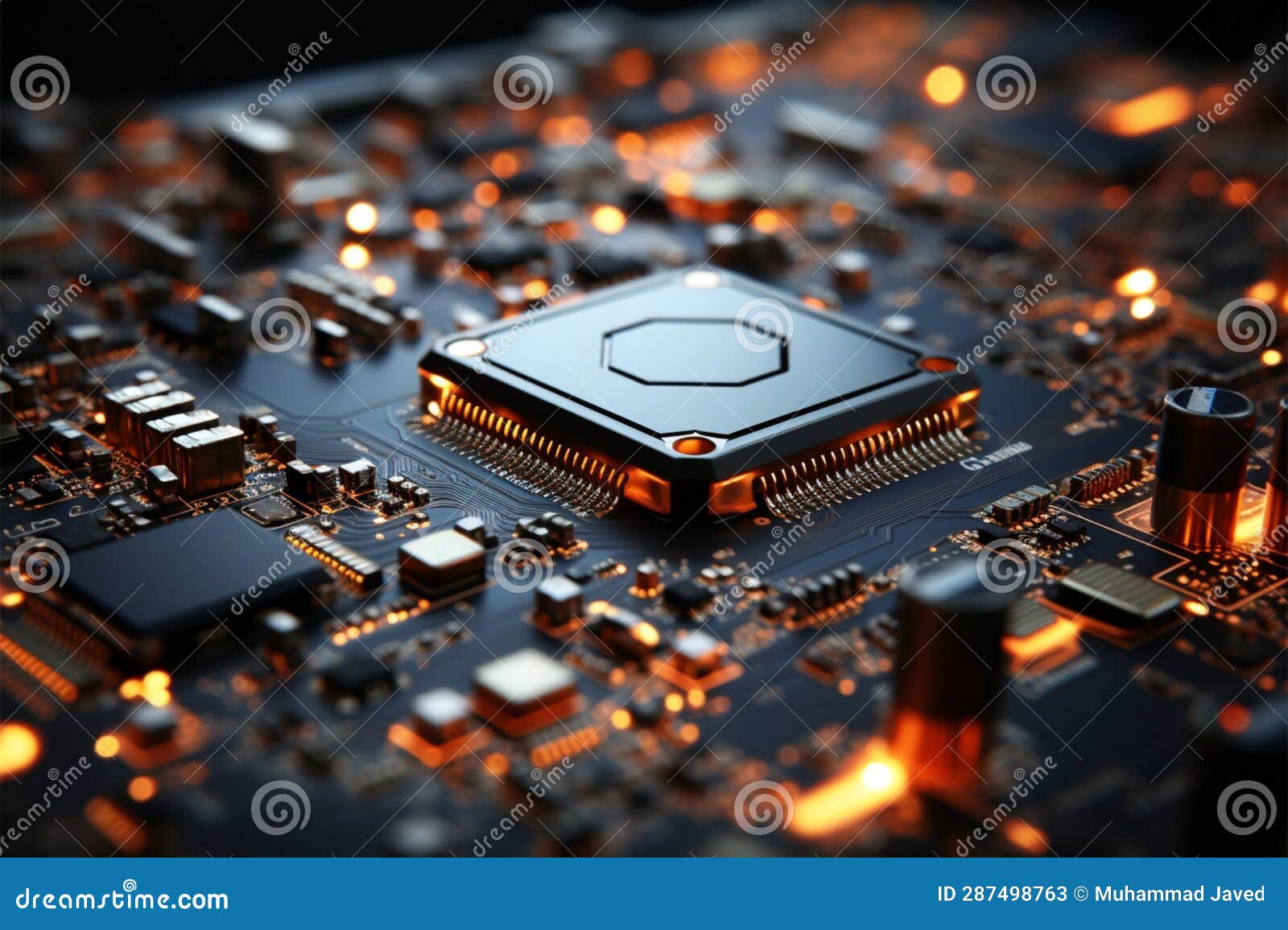 Microscopic Components Form an Elaborate Circuitry Pattern on the ...