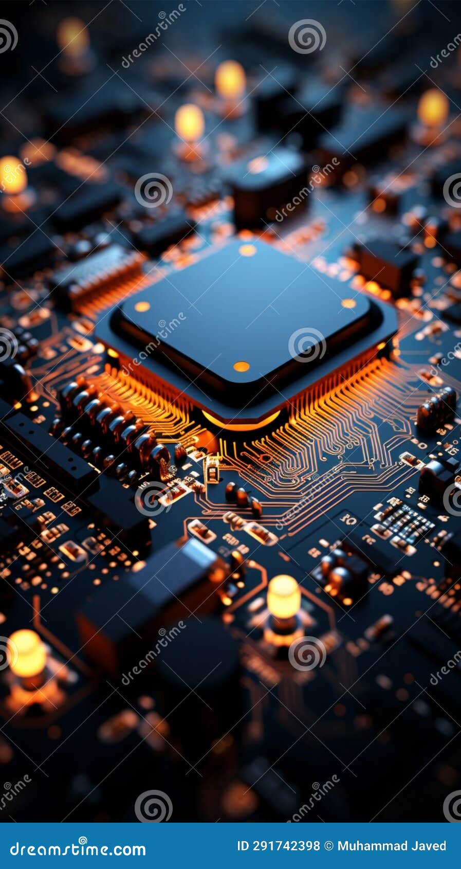 Microscopic Components Form an Elaborate Circuitry Pattern on the ...