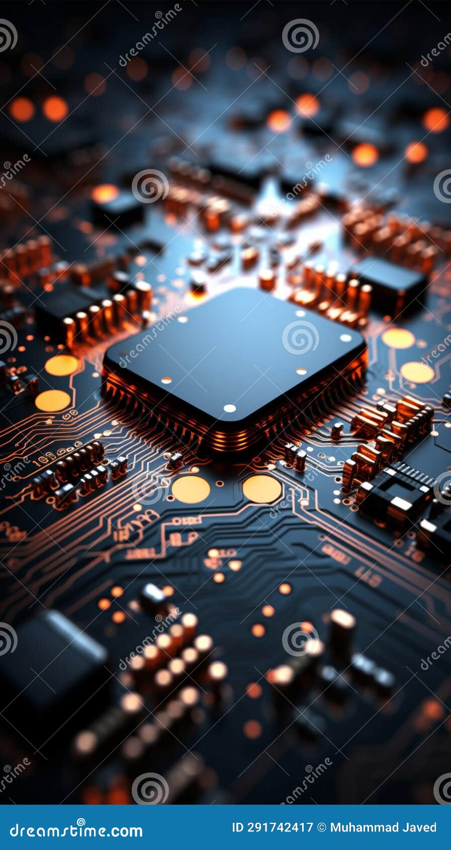 Microscopic Components Form an Elaborate Circuitry Pattern on the ...