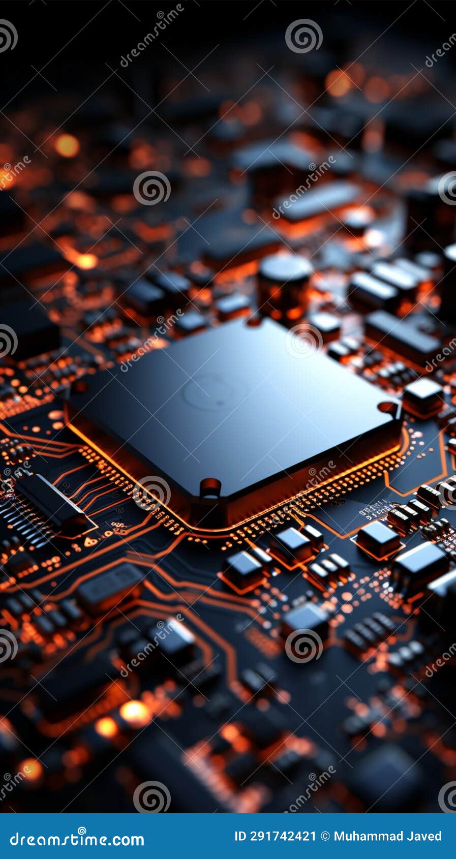 Microscopic Components Form an Elaborate Circuitry Pattern on the ...