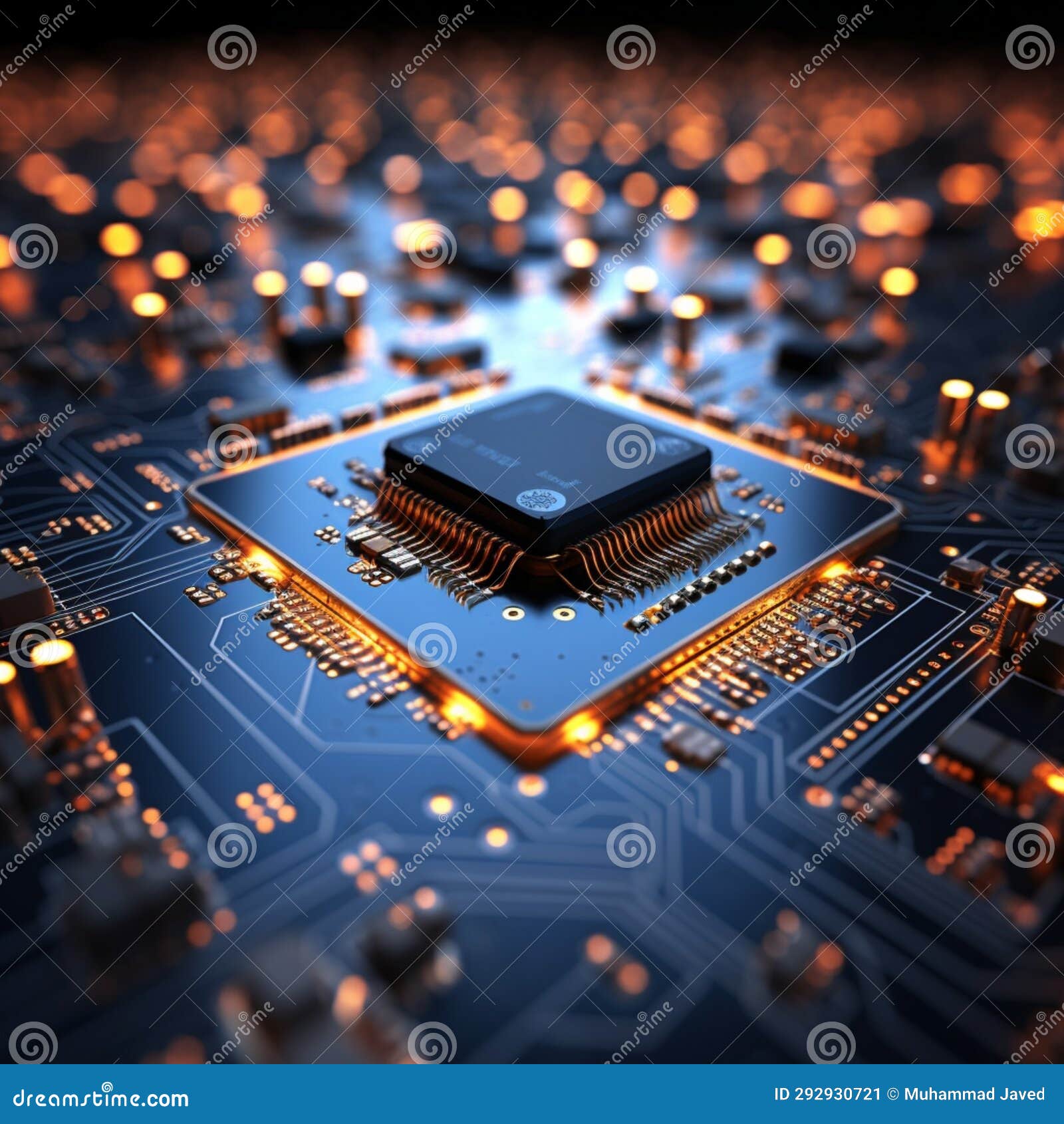 Microscopic Components Form an Elaborate Circuitry Pattern on the ...