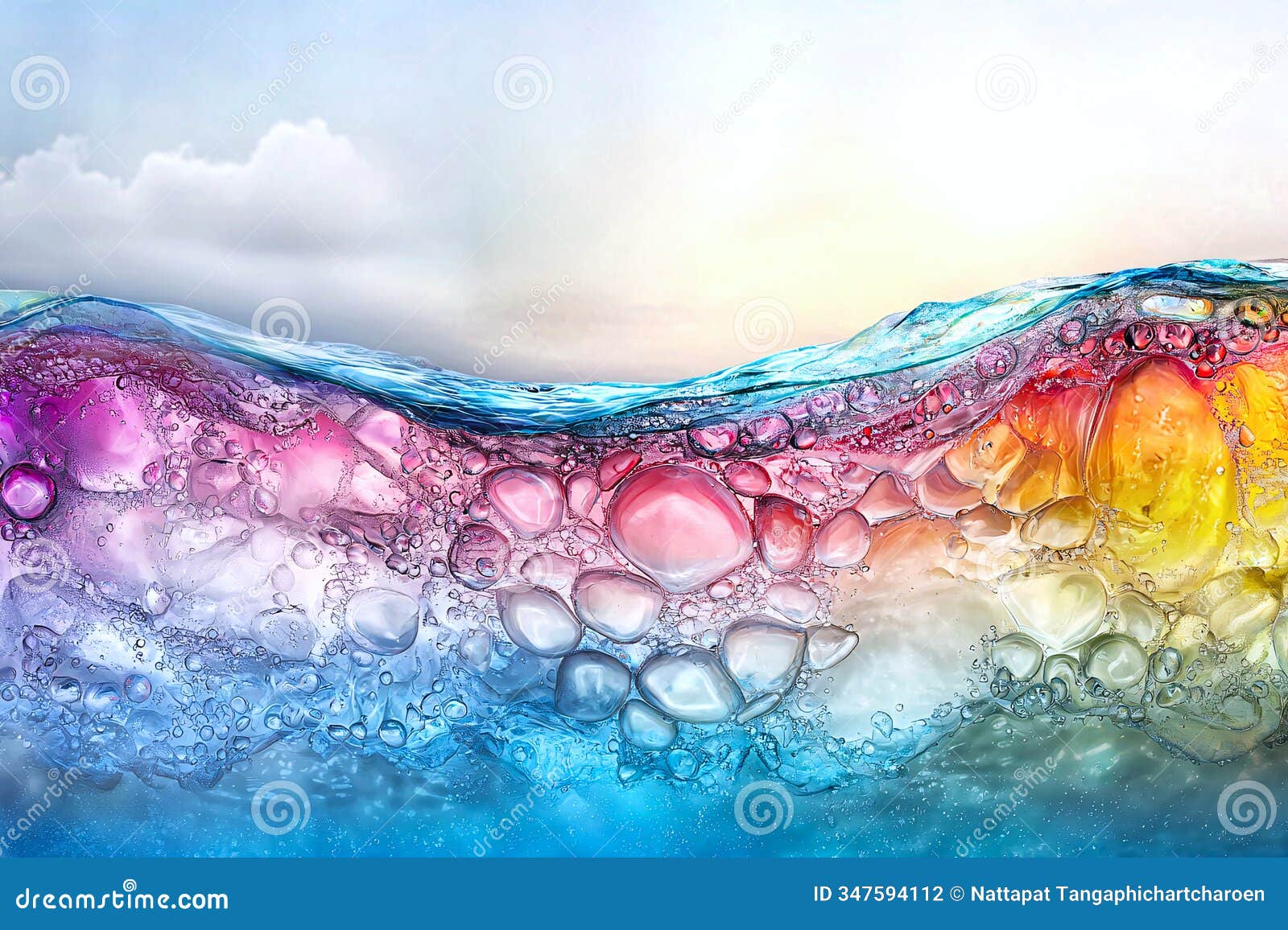 A Microscopic Cross-section of a Polymer Composite, Offering a Detailed ...