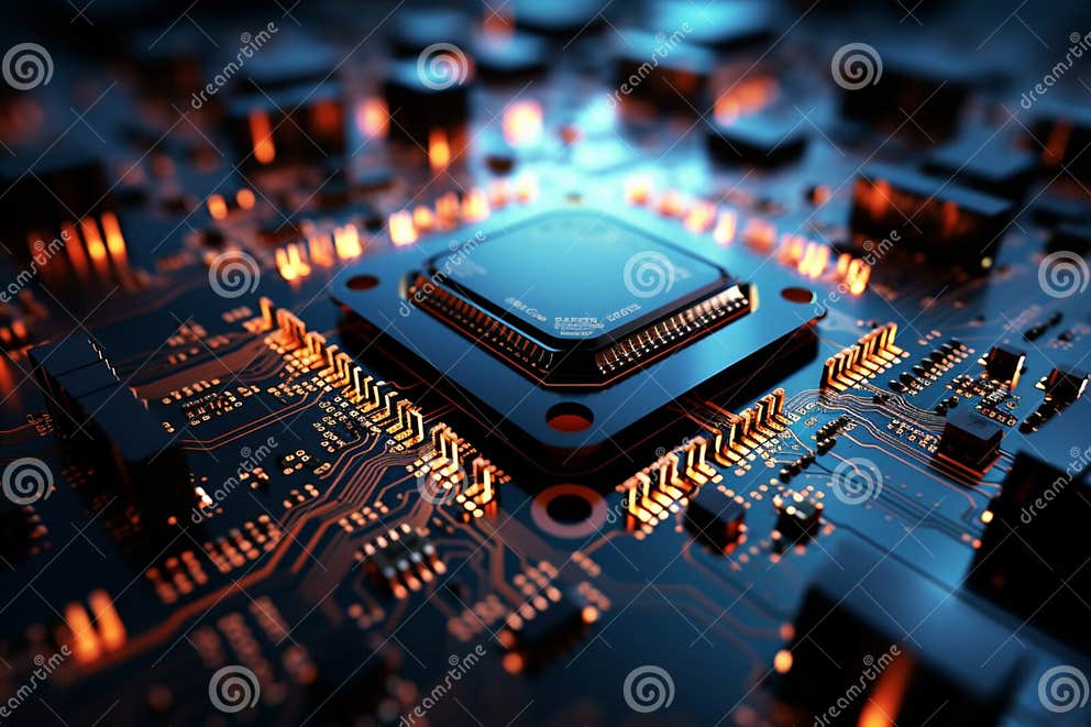 Microscopic Dance Processor, Resistors, and Microchips Create ...