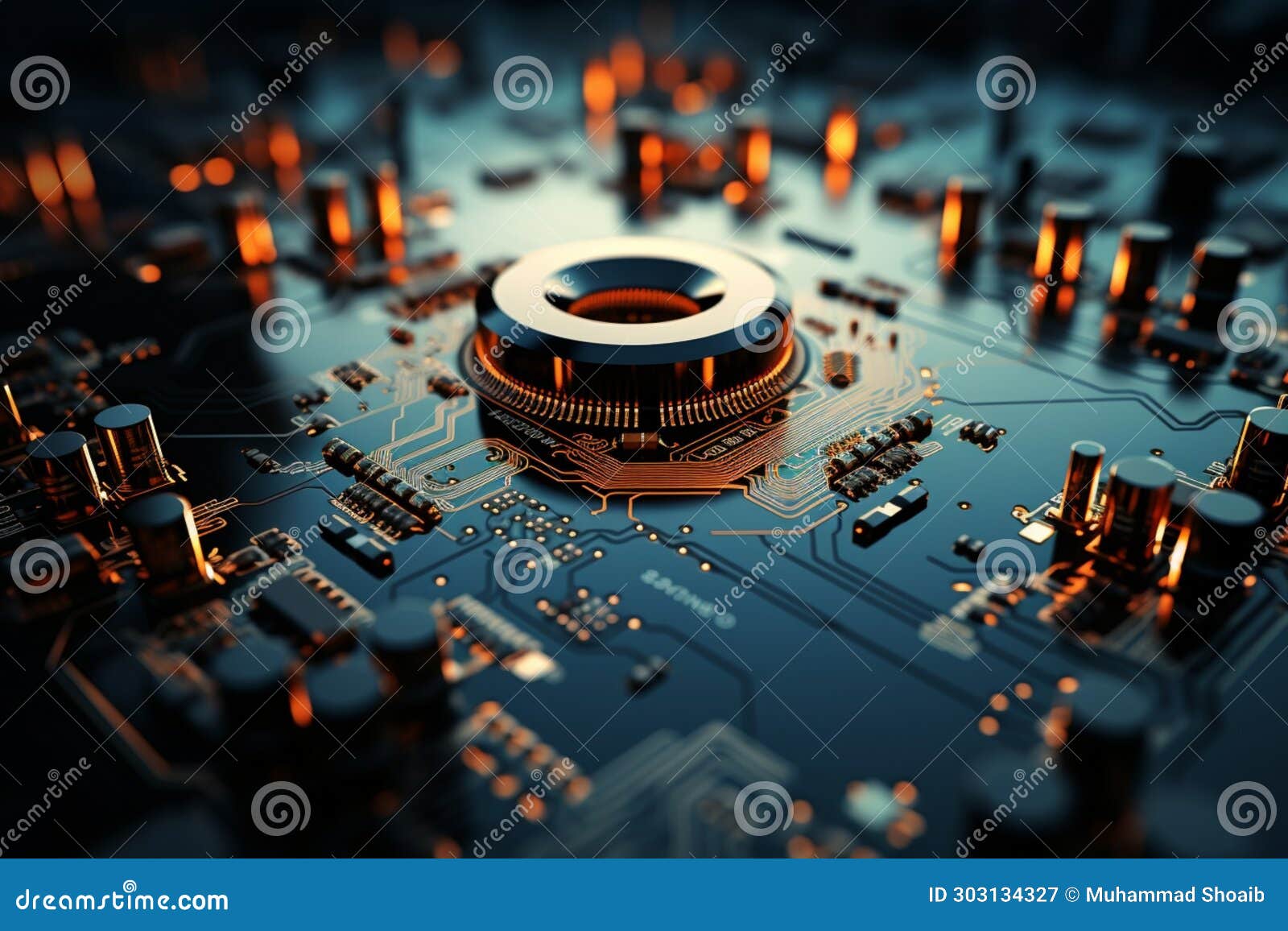 Microscopic Dance Processor, Resistors, and Microchips Create ...