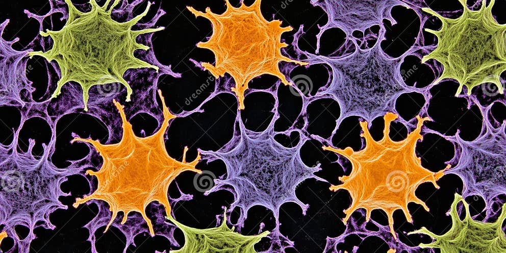 Microscopic Dendritic Cells Spreading Branching Projections, Triggering ...