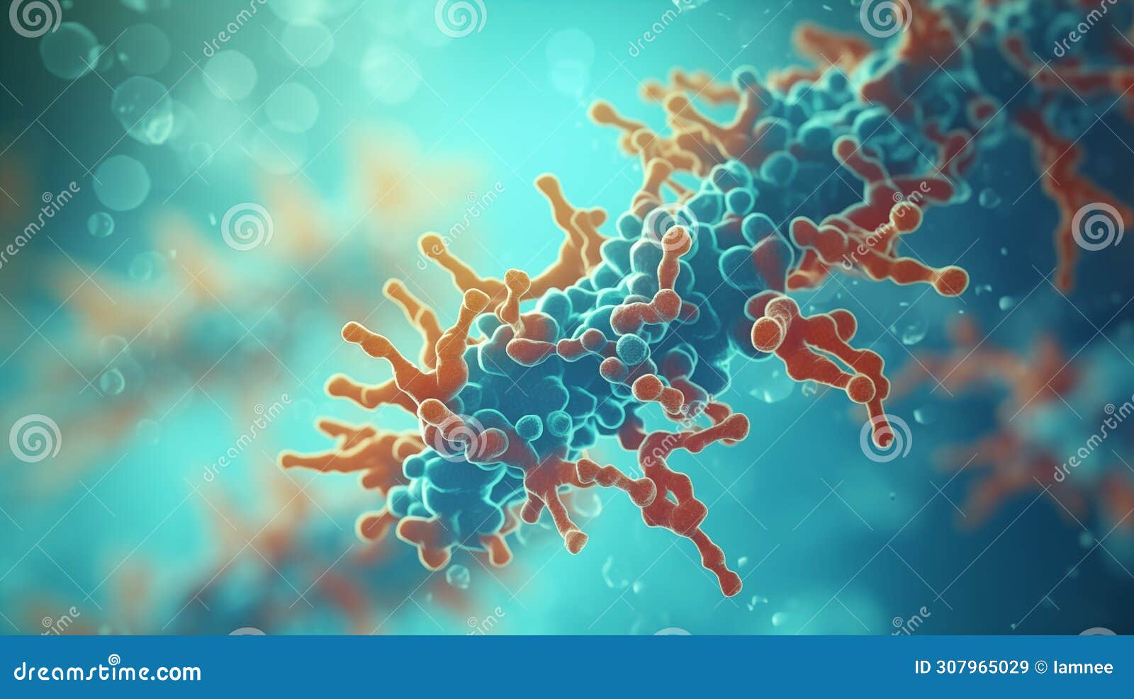 Microscopic Disease Pathogen Modeling through.AI Generated Stock ...