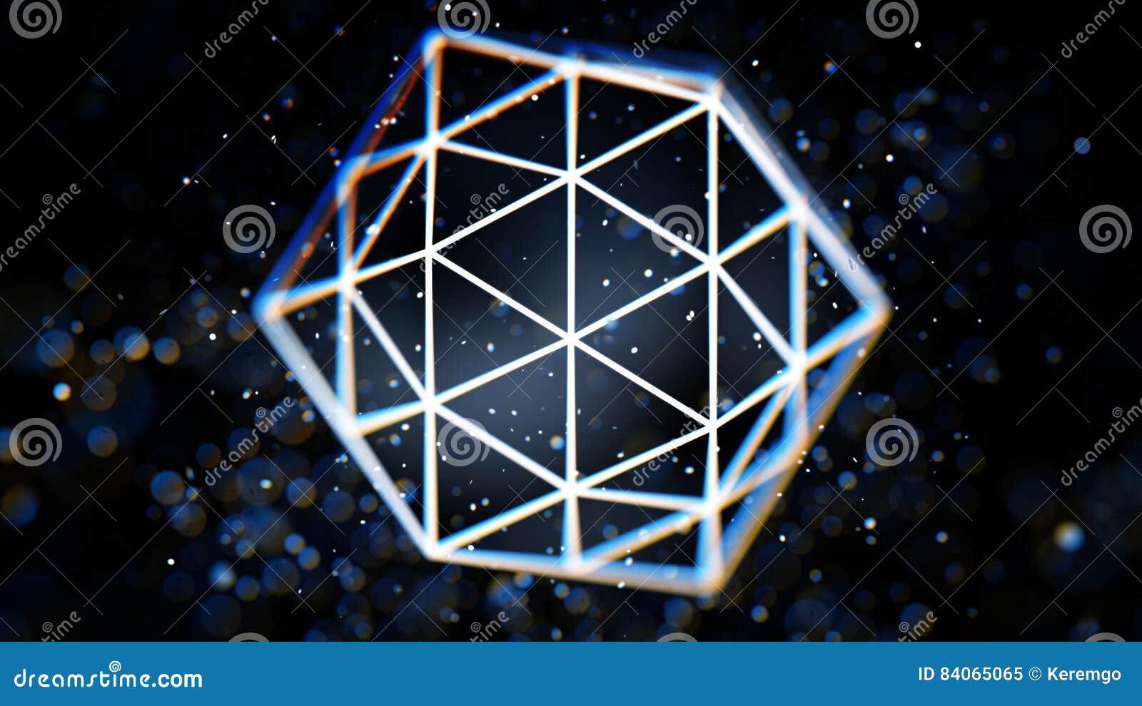 Microscopic Elements Abstract Scene Stock Illustration - Illustration ...