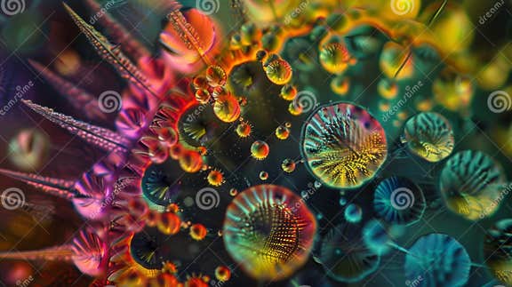 A Microscopic Examination of a Single Pollen Grain Revealing a Stunning ...