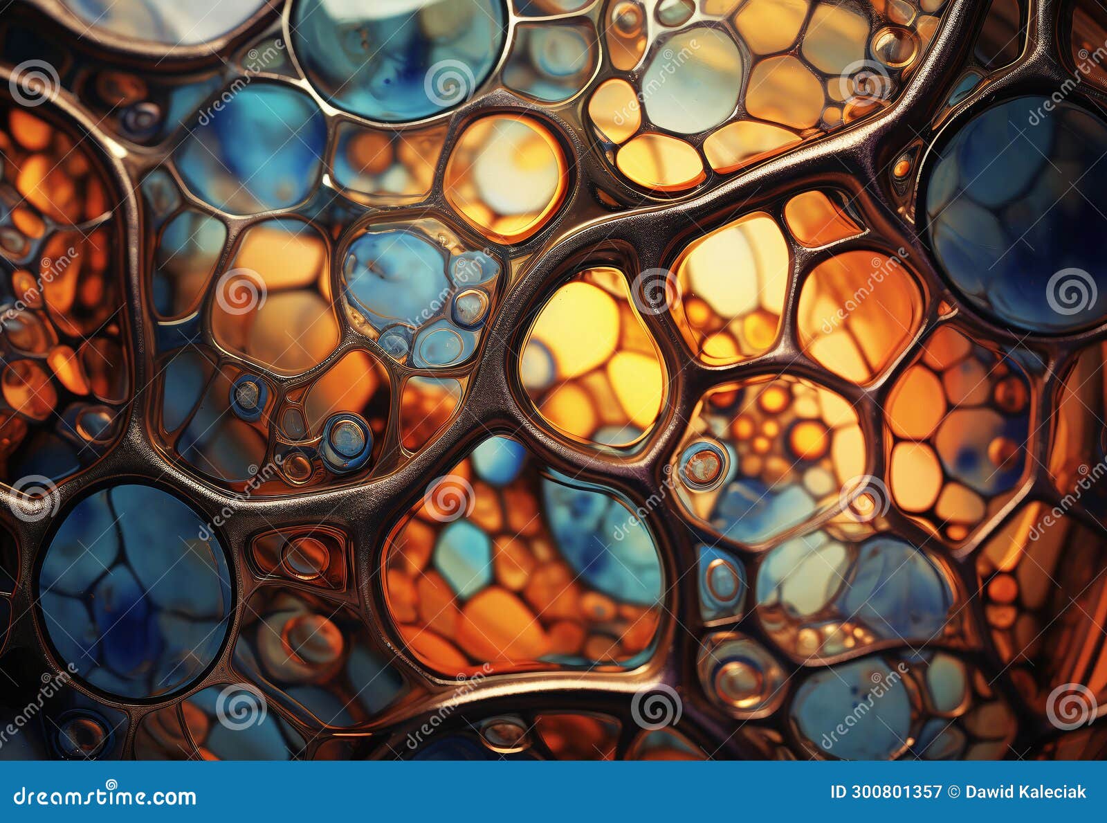 Microscopic Frontier: a Vivid Landscape of Organic Textures Stock ...
