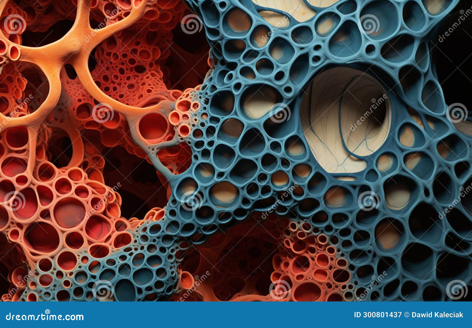 Microscopic Frontier: a Vivid Landscape of Organic Textures Stock ...