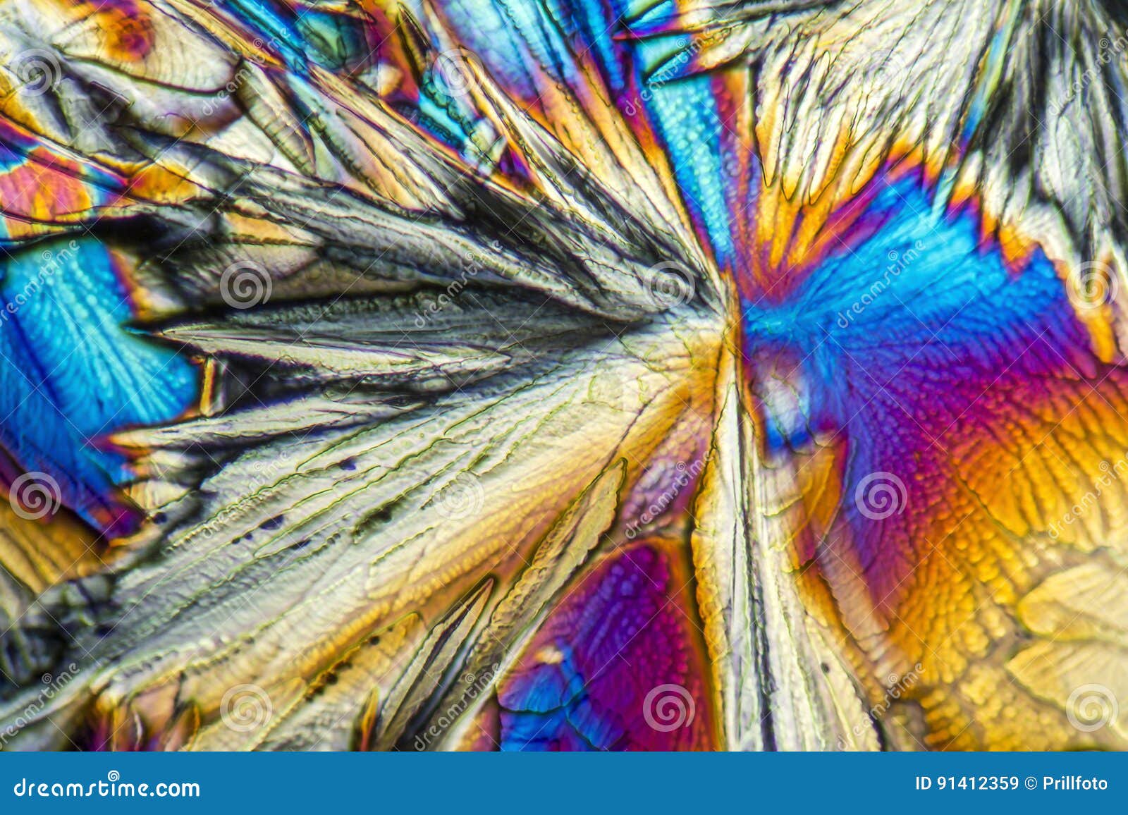 Microscopic Galactose Crystals Stock Image - Image of translucent ...