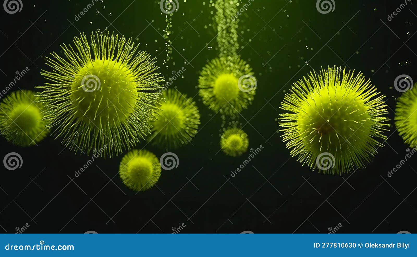 Microscopic Germs and Pathogens Stock Illustration - Illustration of ...