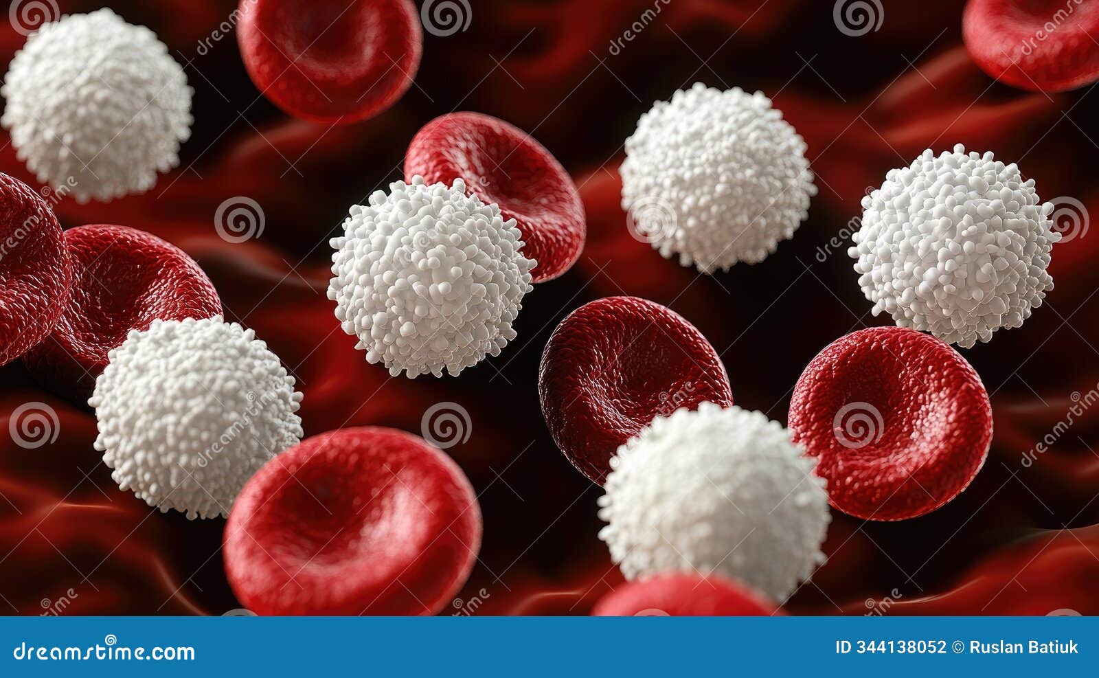 Microscopic Guardians: Leukocytes Magnified Under Microscope, Revealing ...