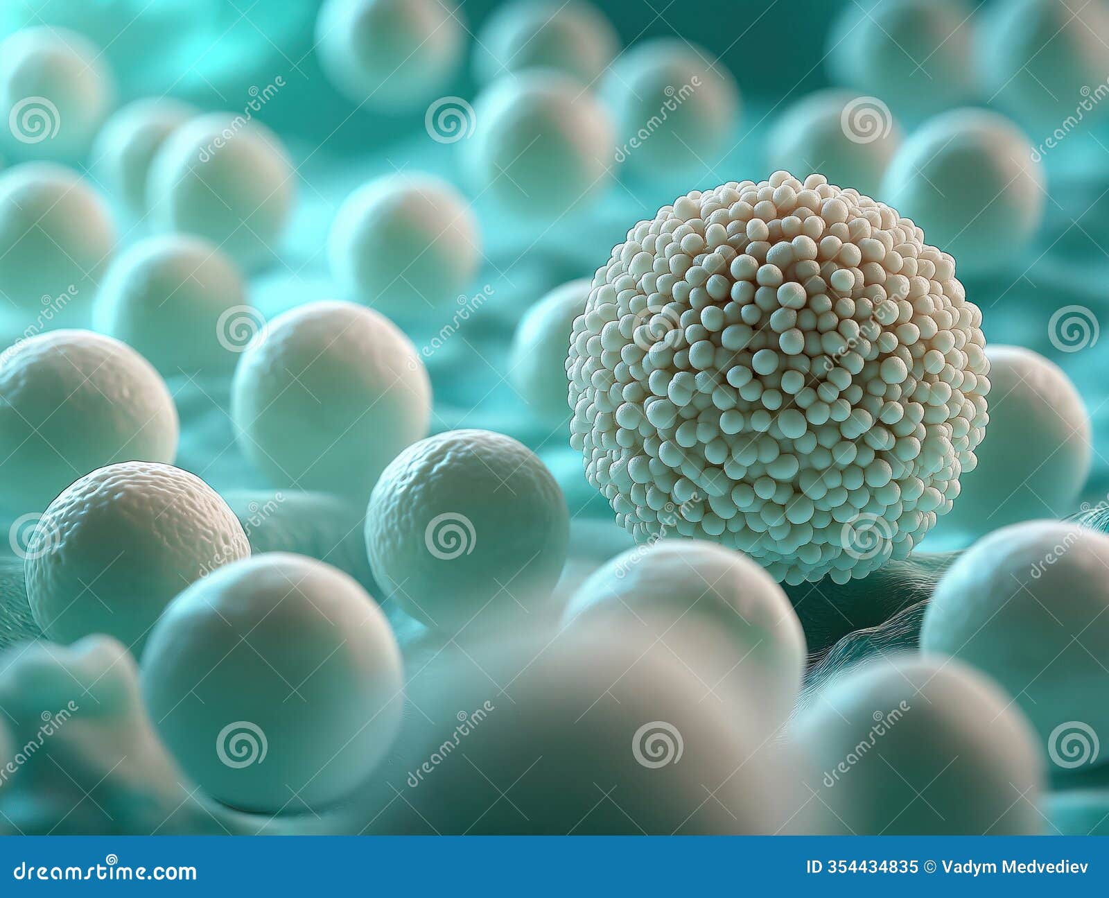 Microscopic Illustration Of Anemia Low Hemoglobin And Red Blood Cell ...