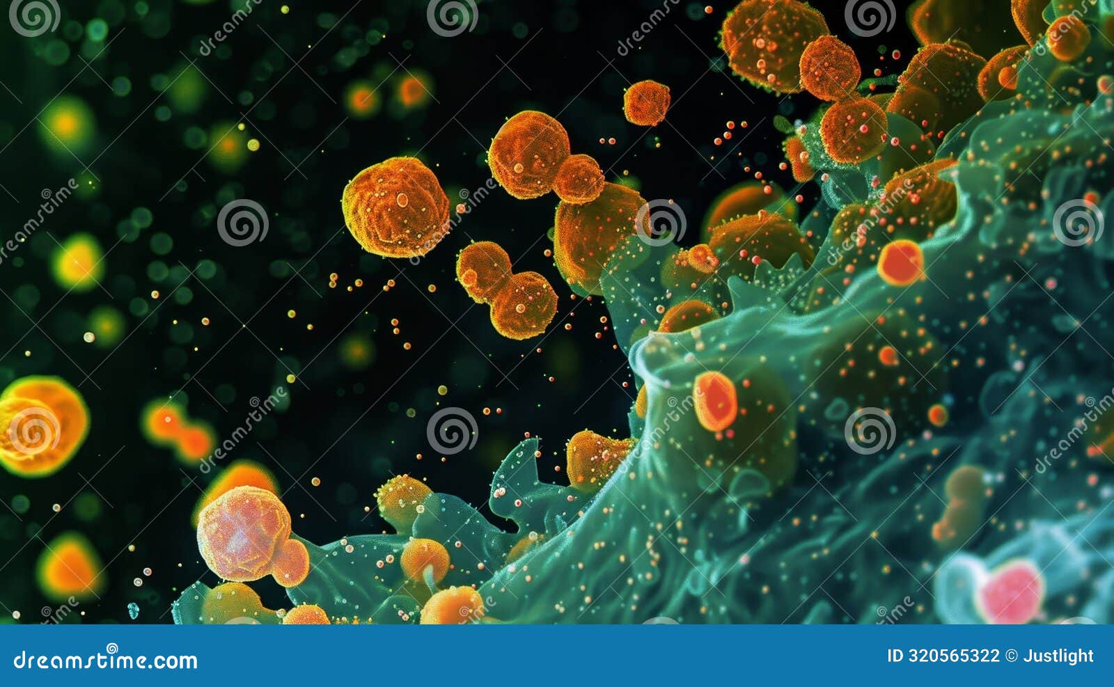 Microscopic Image of a B Cell Receptor in the Process of Endocytosis ...