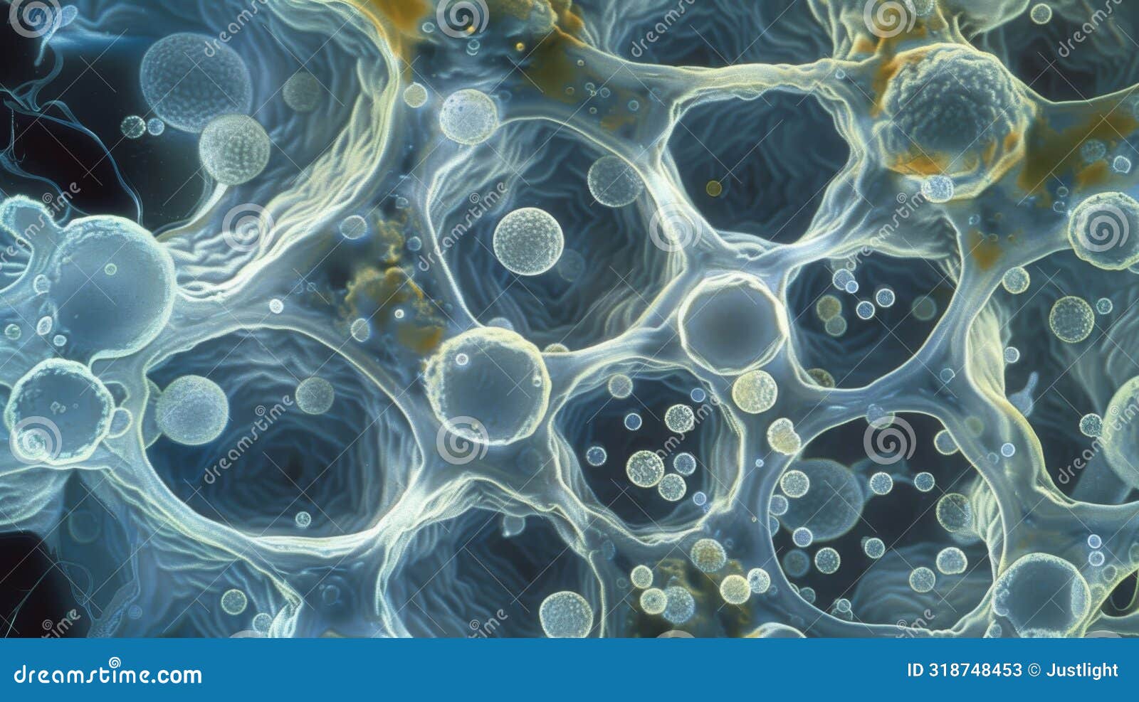 A Microscopic Image of a Bacterial Microcolony with S of Spherical ...