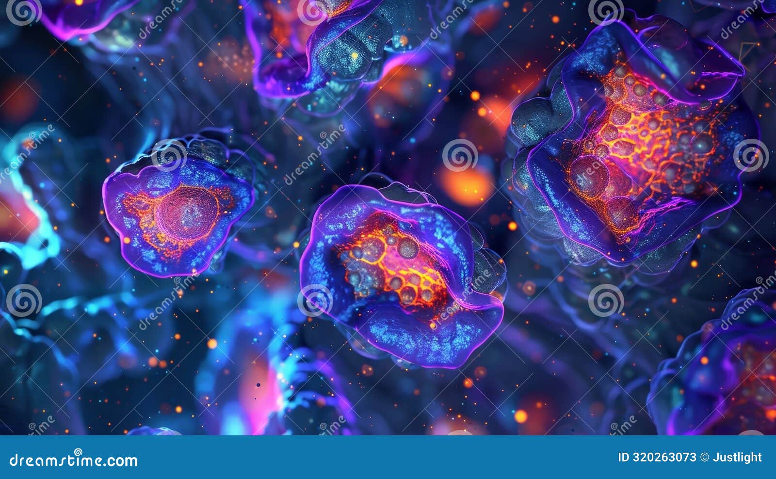 Microscopic Image of Beta Cells in the Pancreas Responsible for ...