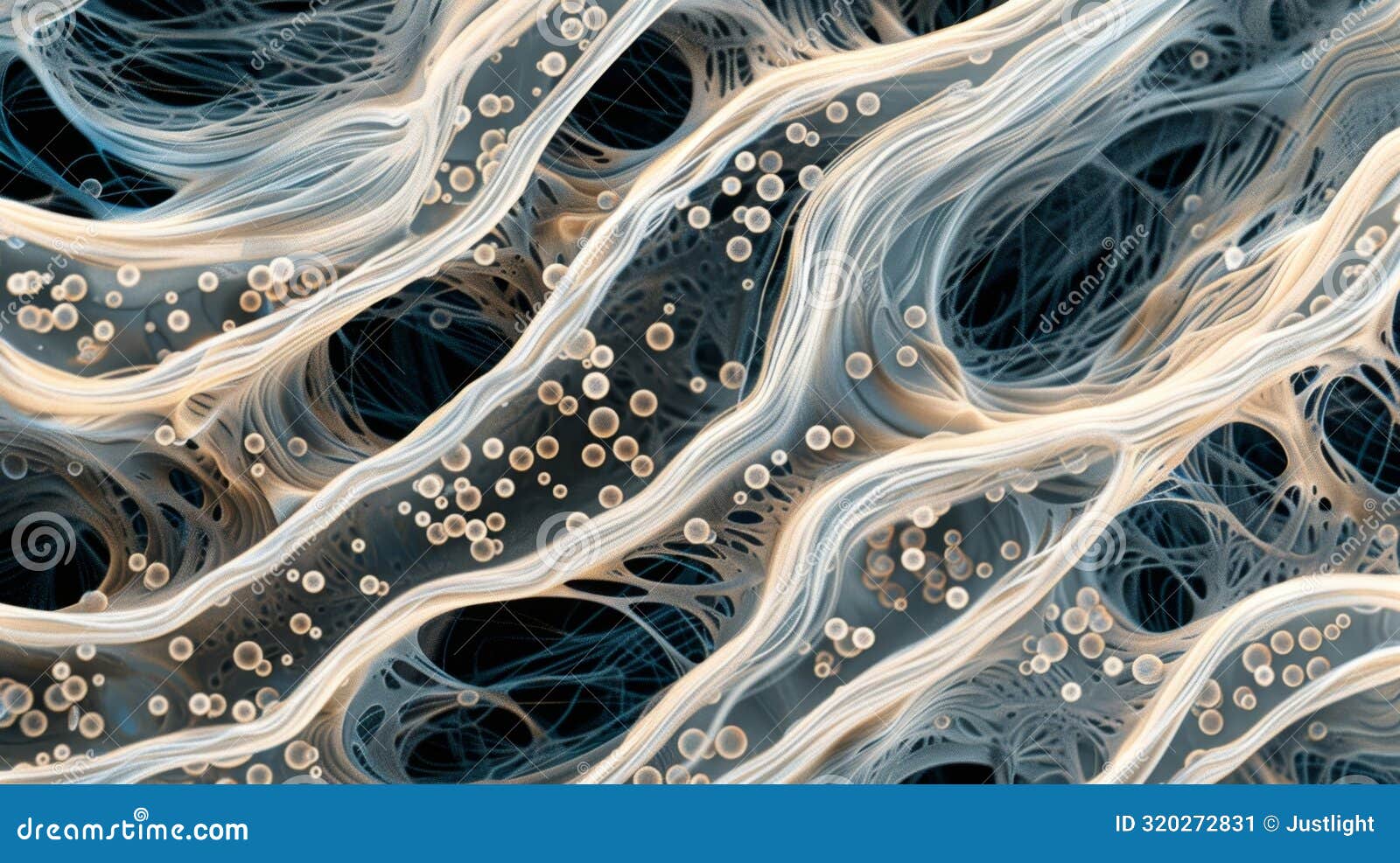 A Microscopic Image Captures the Distinct Wavy Pattern of Collagen ...