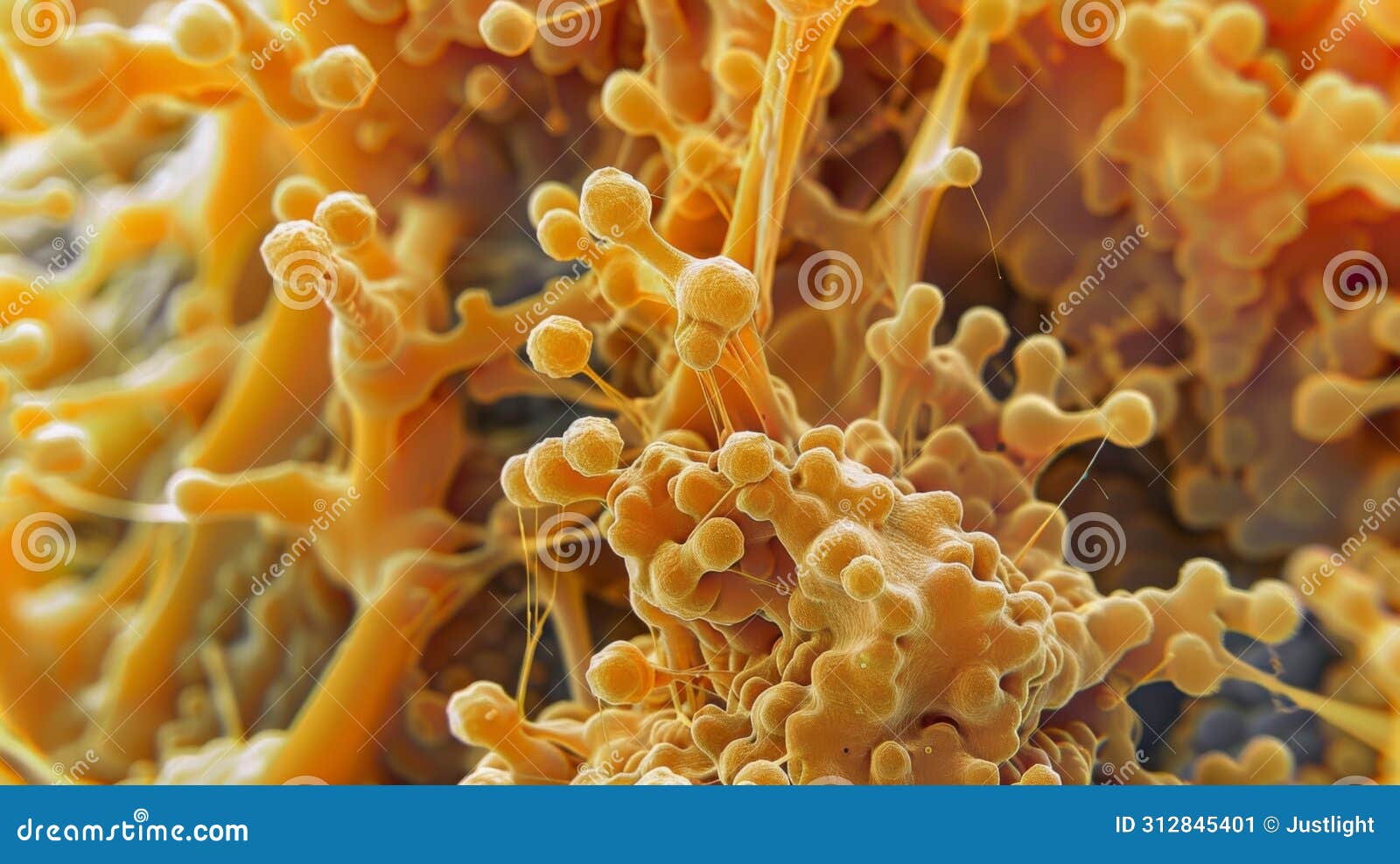 In this Microscopic Image a Colony of Bacteria Can Be Seen Deeply ...
