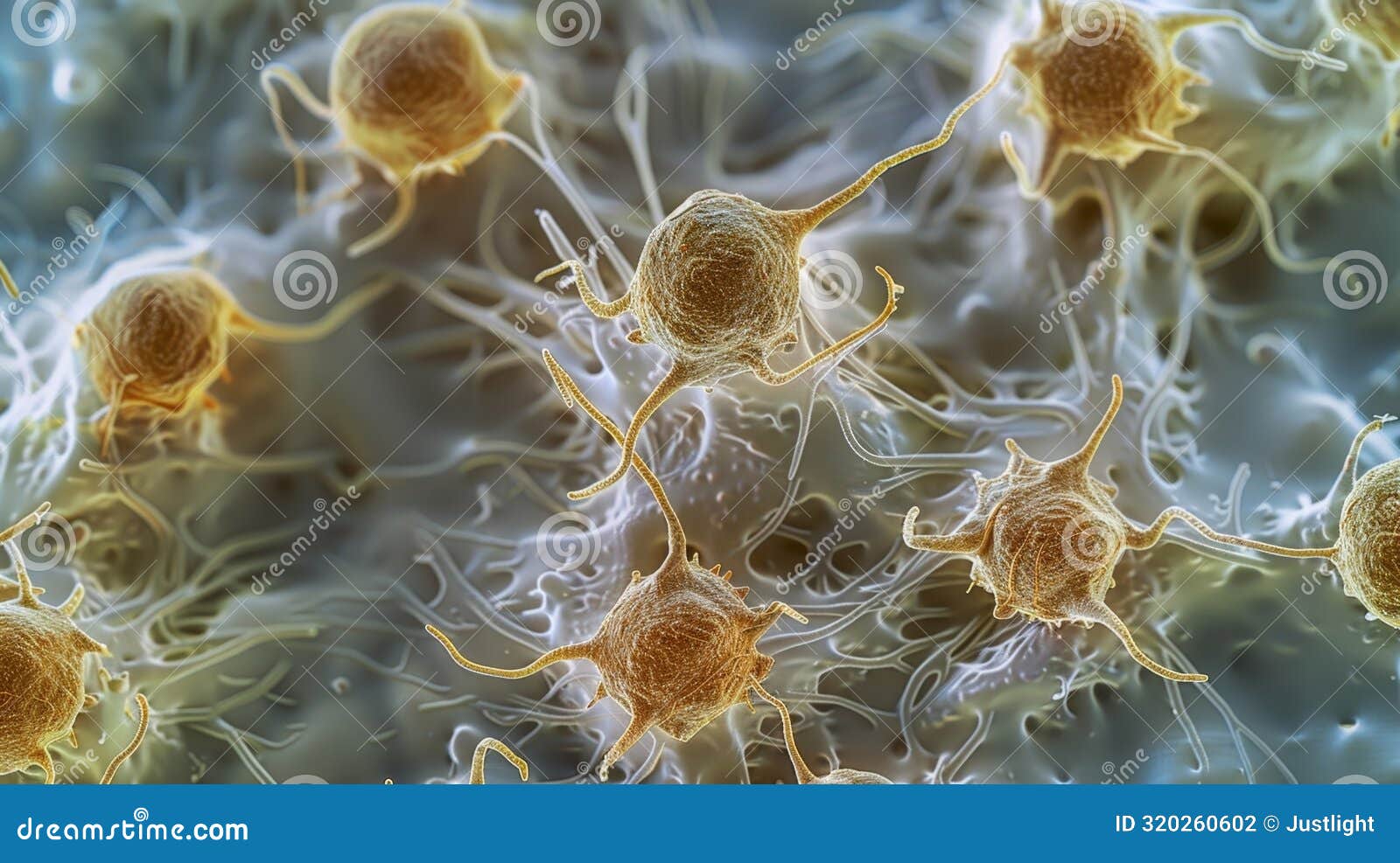 A Microscopic Image of Dendritic Cells Engulfing and Breaking Down ...