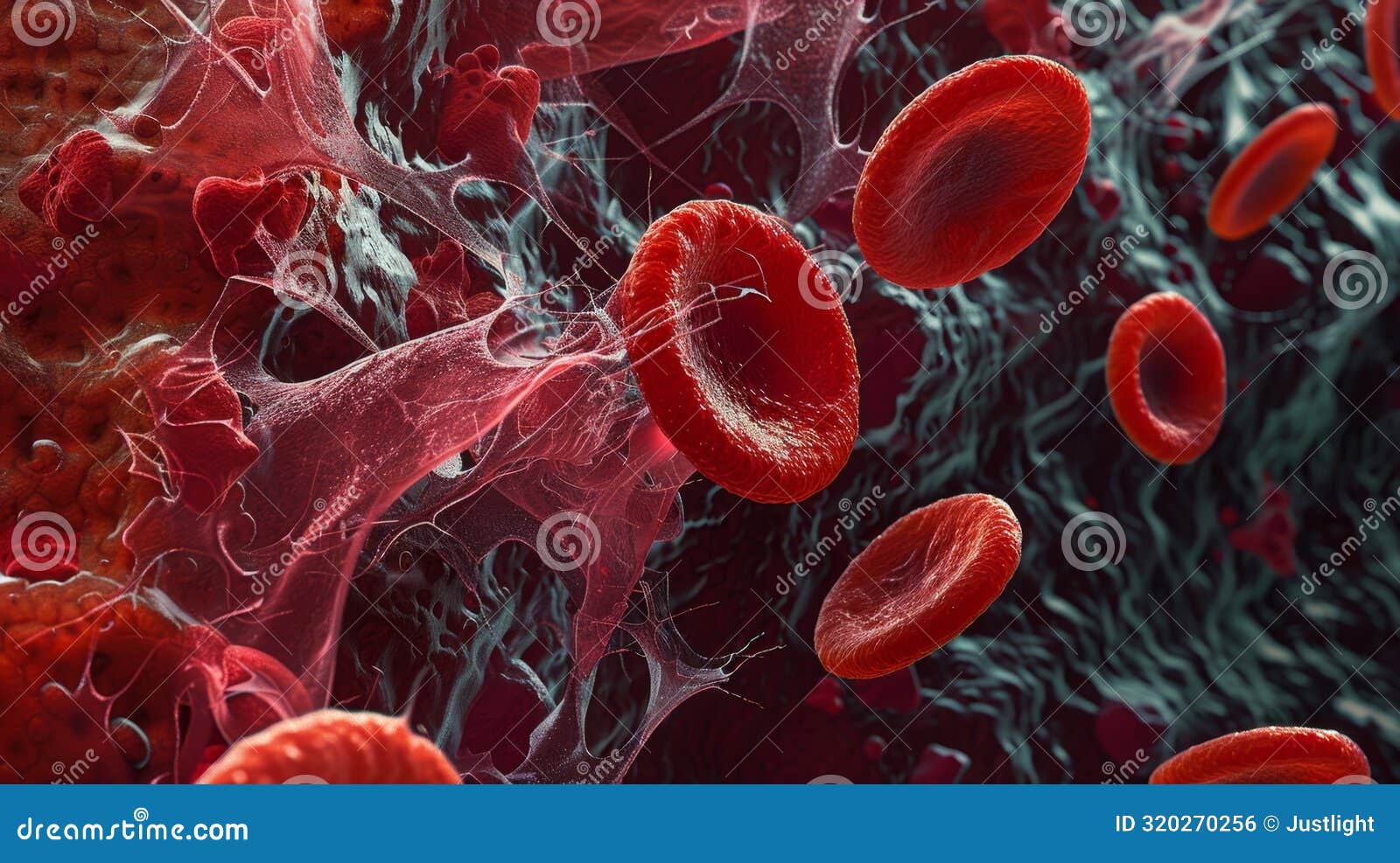 A Microscopic Image of a Developing Erythrocyte in the Midst of ...