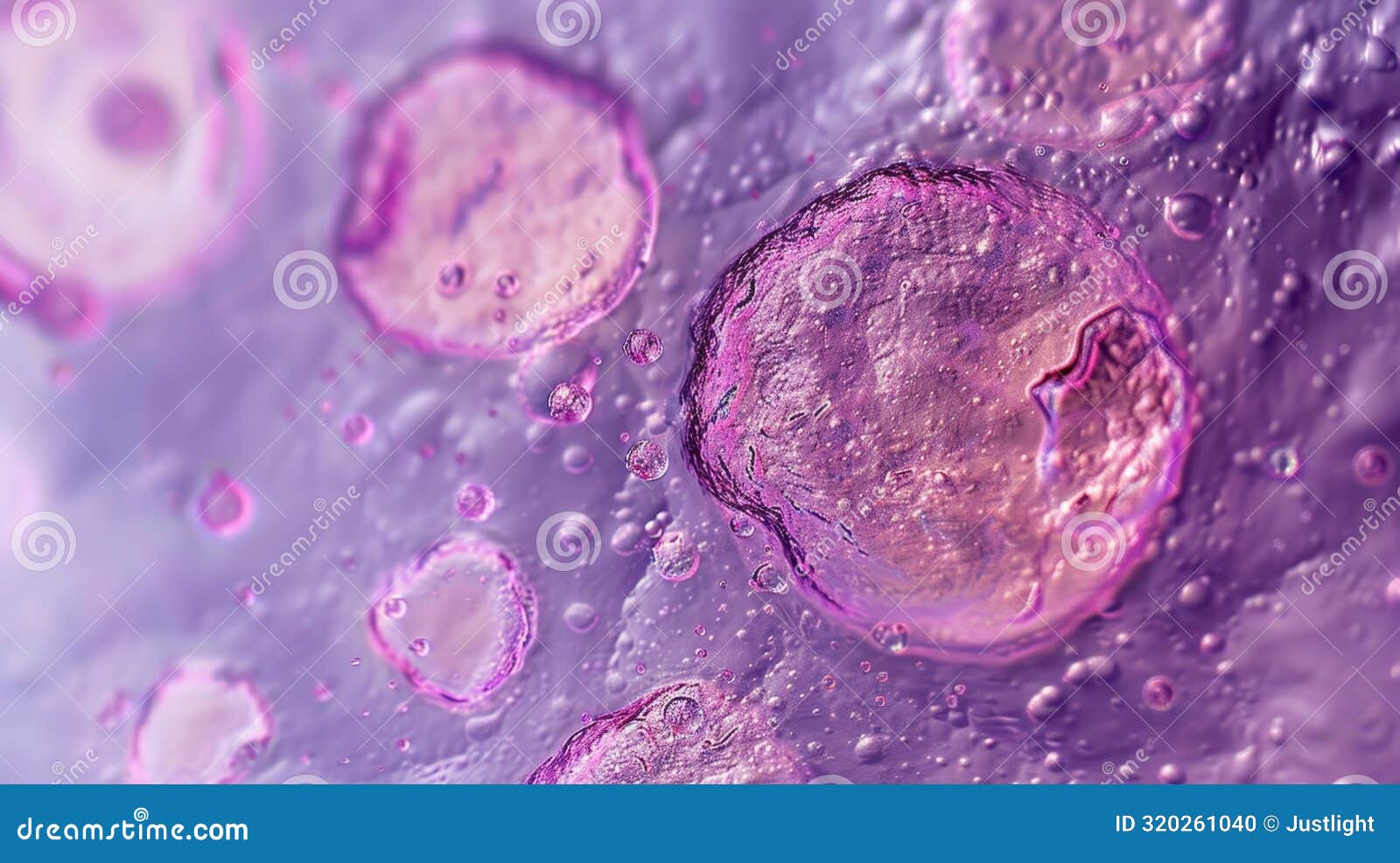 A Microscopic Image of a Dividing Cell with Clear Boundaries between ...