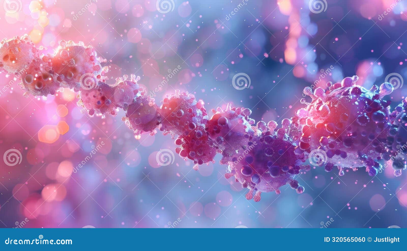 A Microscopic Image of a Hormone Molecule Binding To Its Specific ...